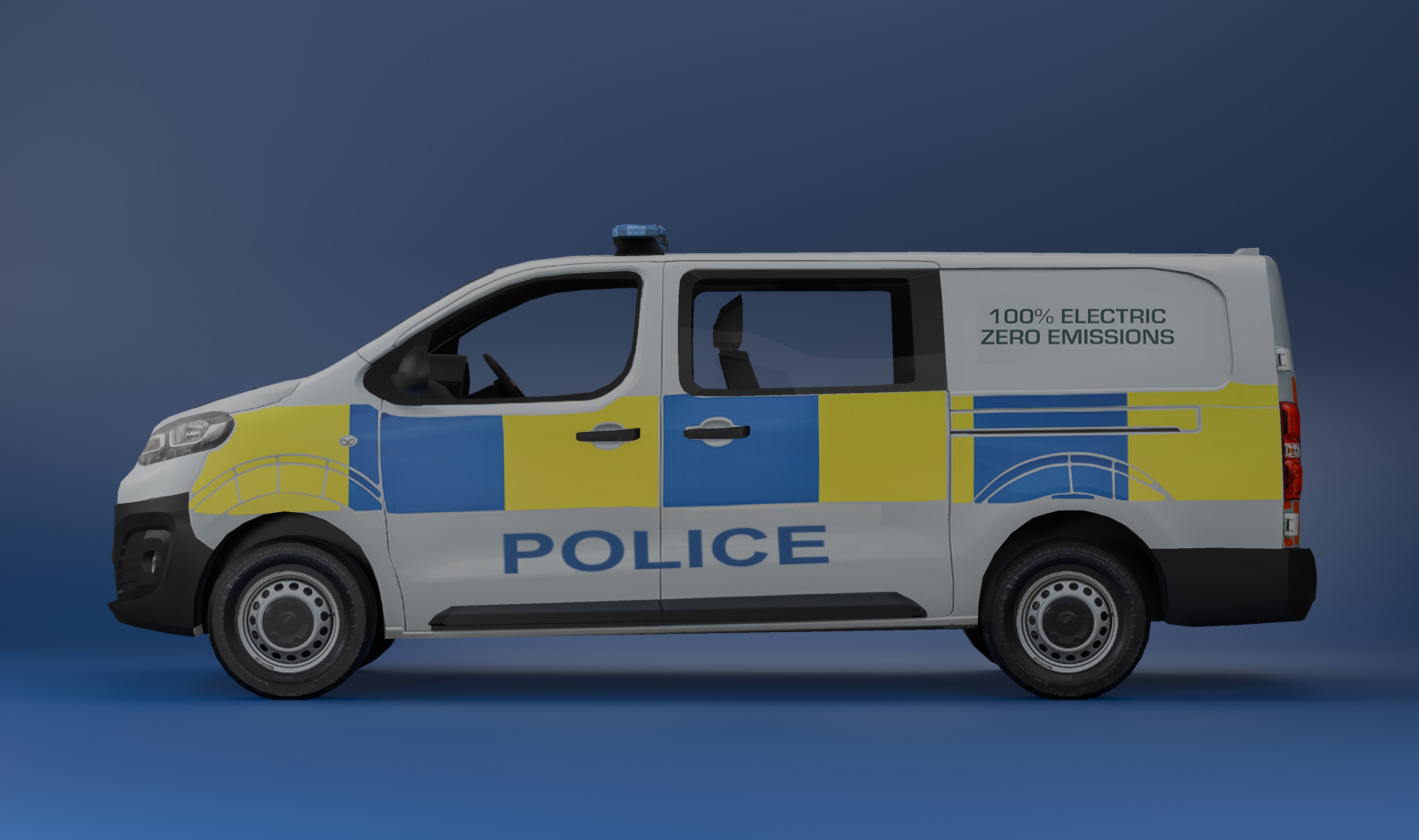 3D model UK Police Vauxhall Van VR / AR / low-poly | CGTrader