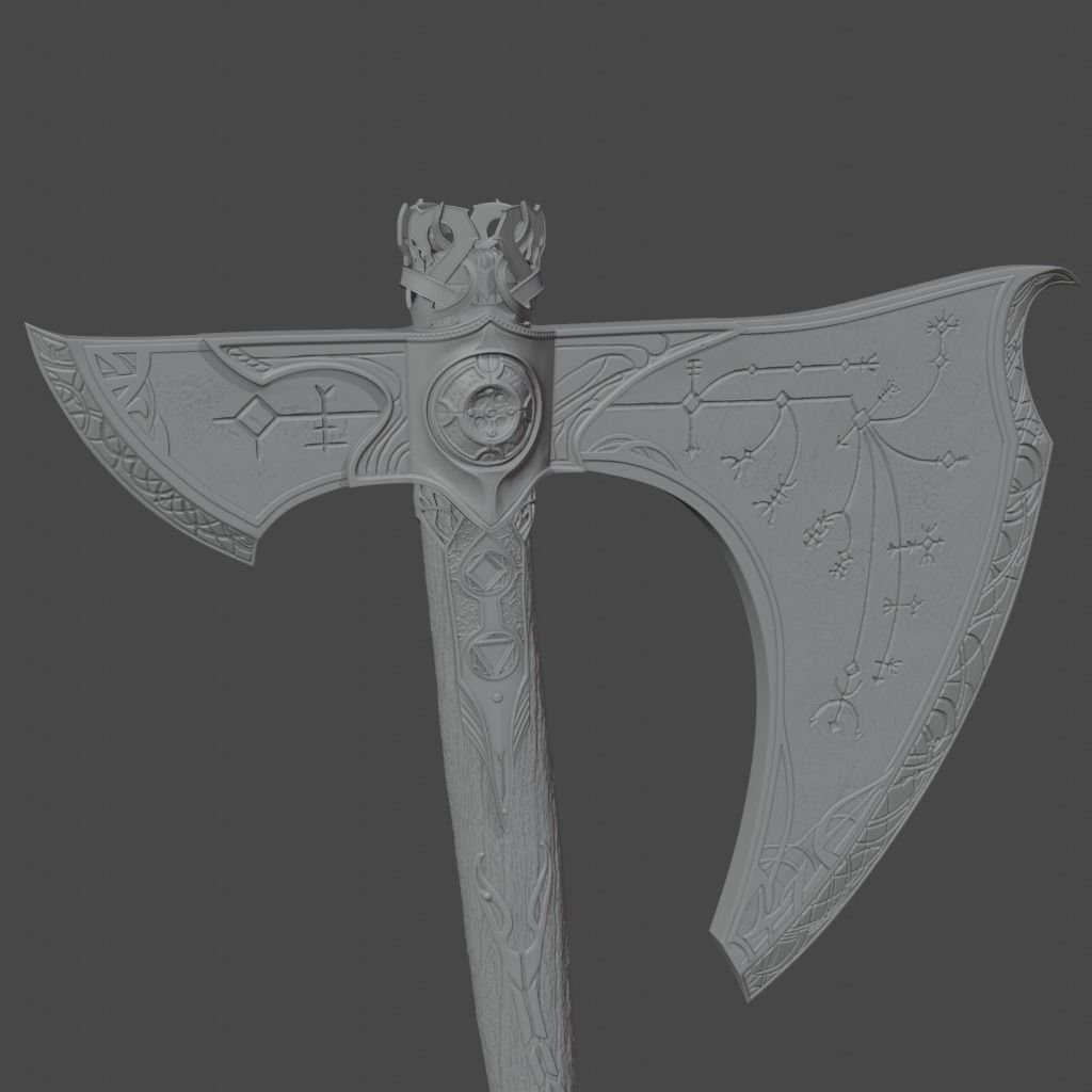 Leviathan axe God of war ragnarok printable 3d model 3D model 3D printable | CGTrader