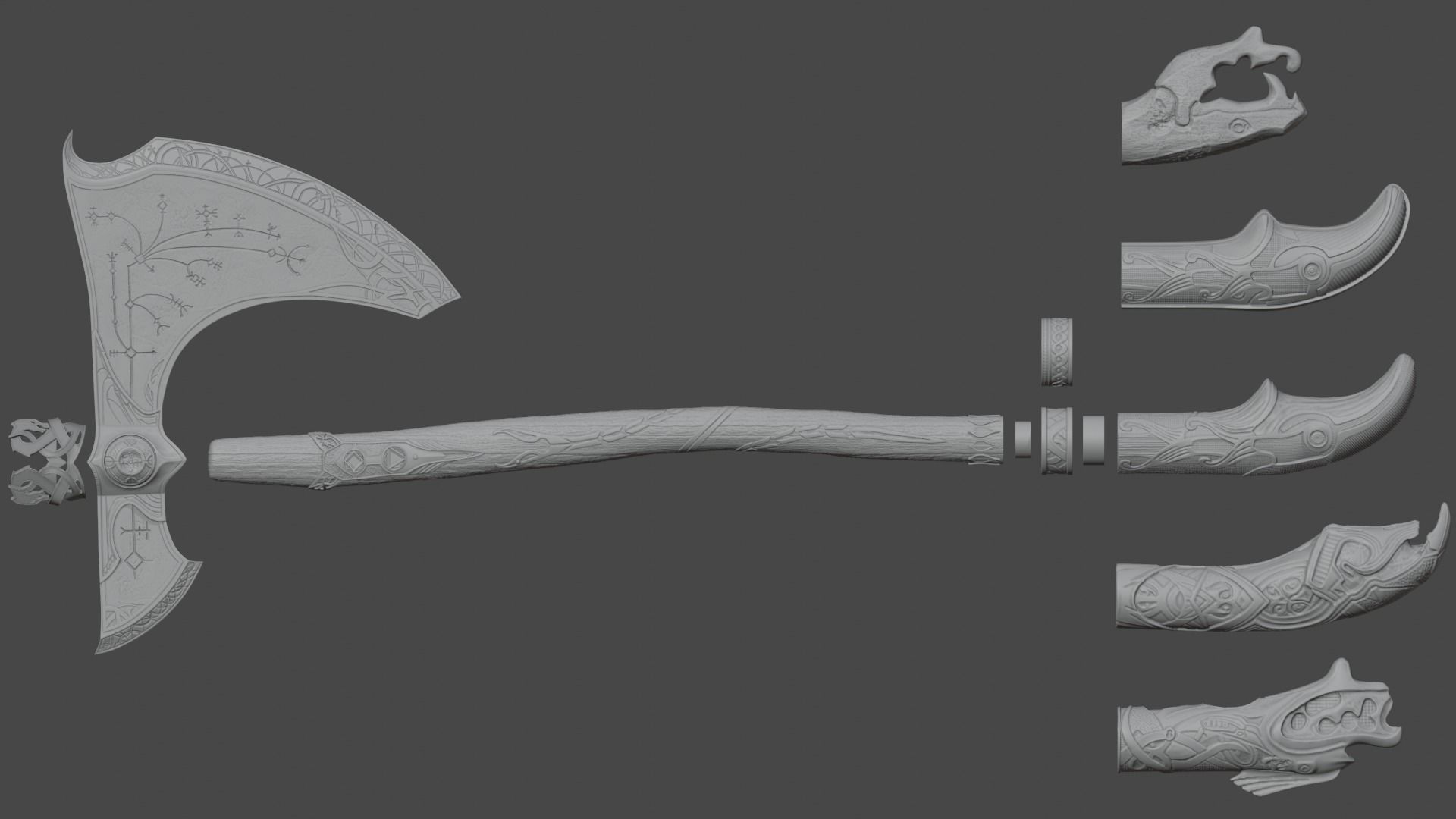 Leviathan axe God of war ragnarok printable 3d model 3D model 3D ...
