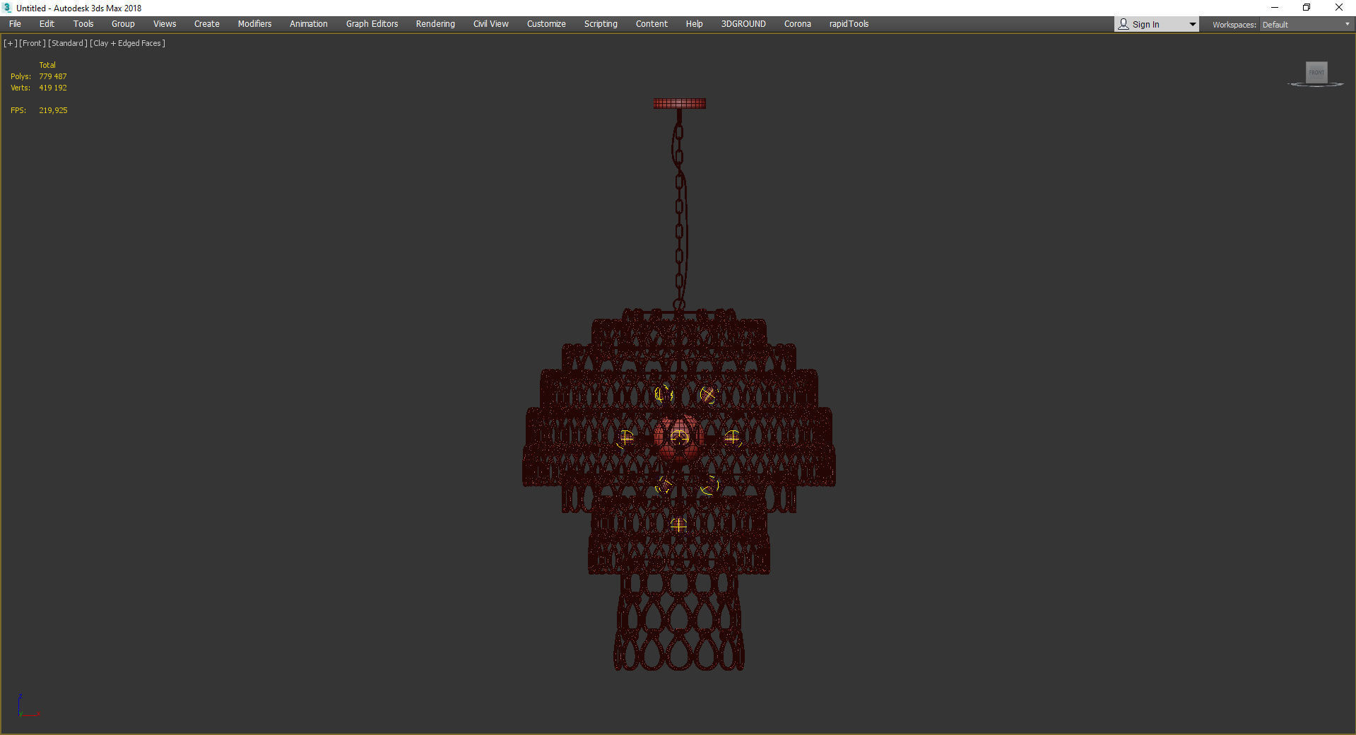 3D model Aidan Gray Jelly Fish Chandelier VR / AR / low-poly | CGTrader