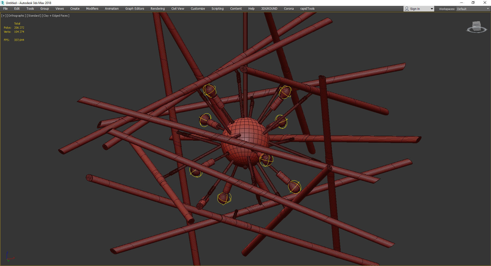 3D model Aidan Gray Solitude Chandelier VR / AR / low-poly | CGTrader