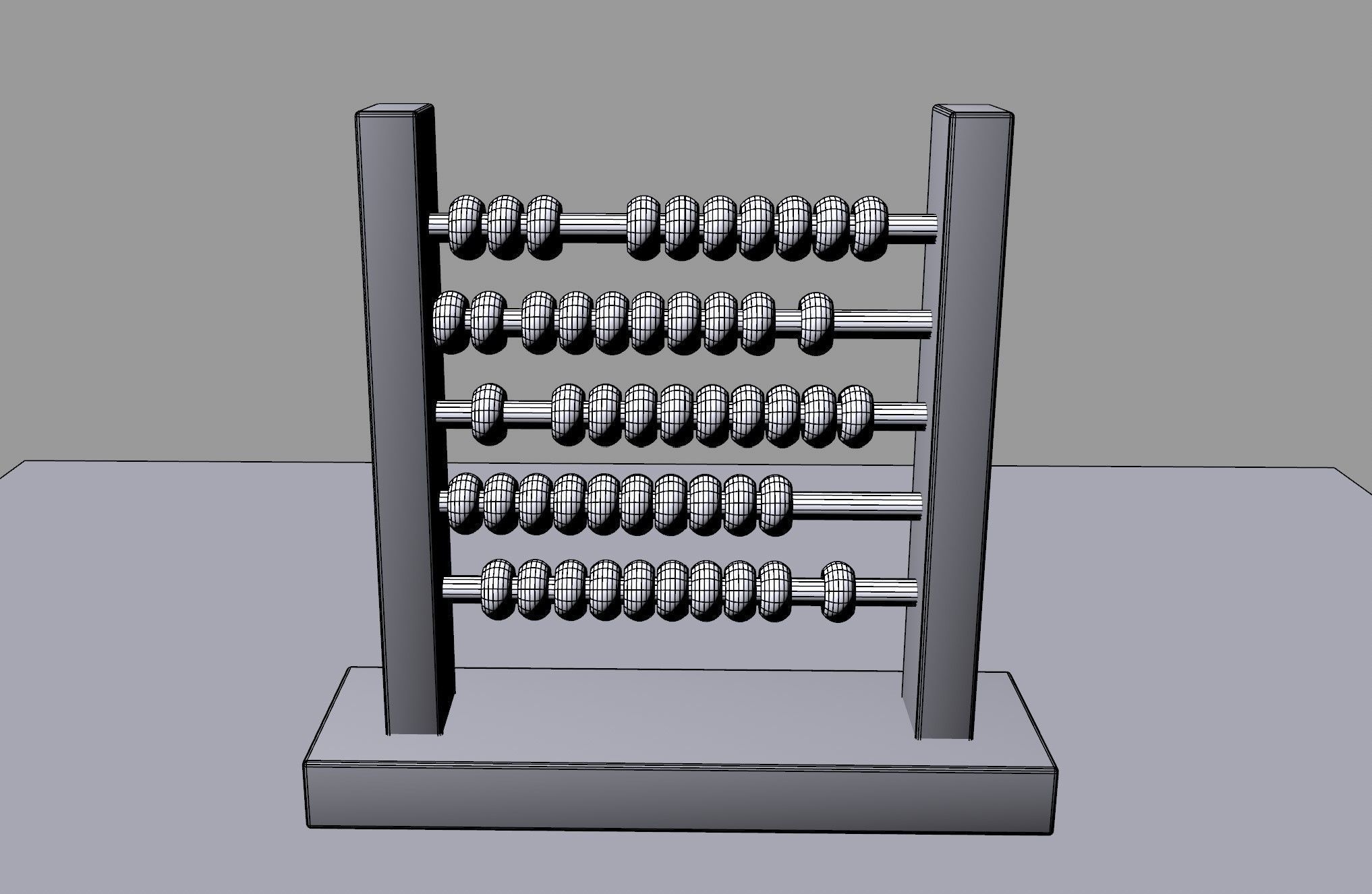 Simple Abacus 3D model | CGTrader
