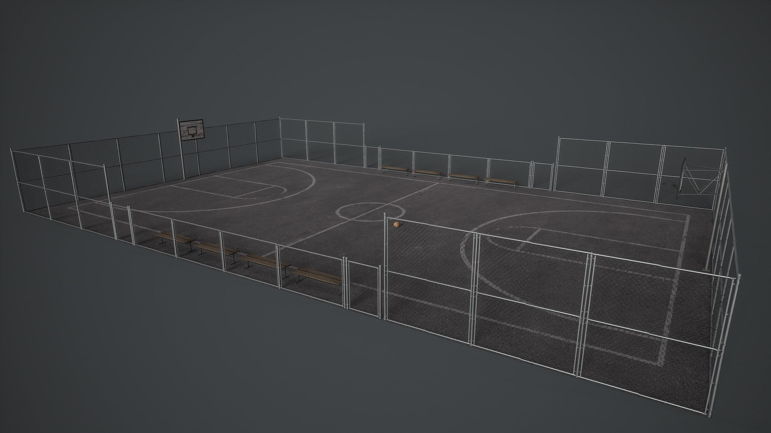 Basketball Court 3D model | CGTrader