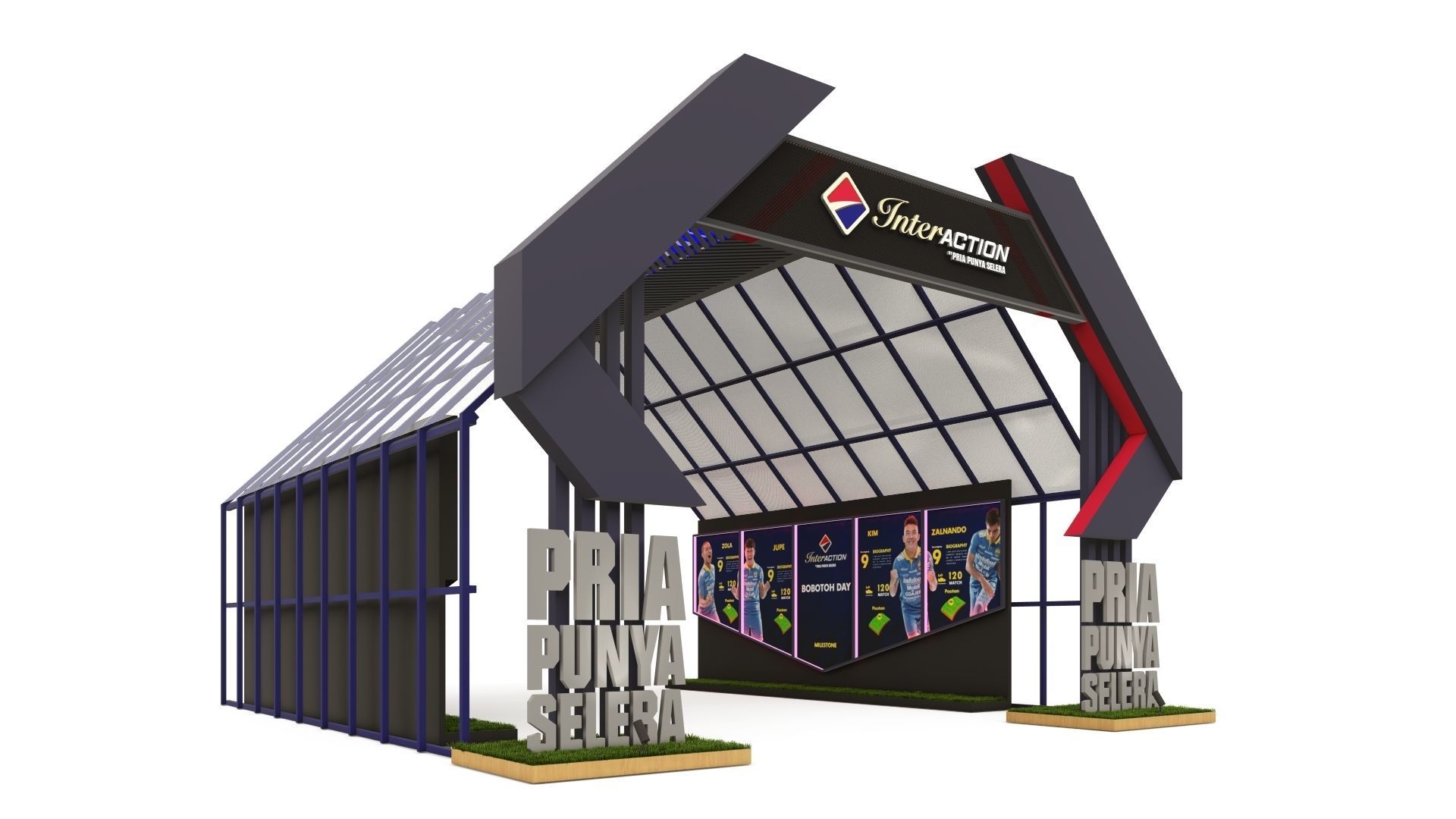 Gate Tunnel Information 3D model | CGTrader