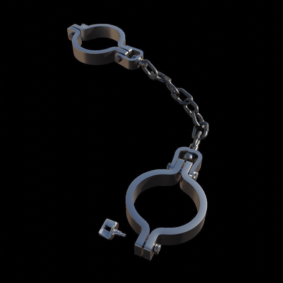 3D model Leg Shackles And Ball Shackle Cuff VR / AR / low-poly | CGTrader