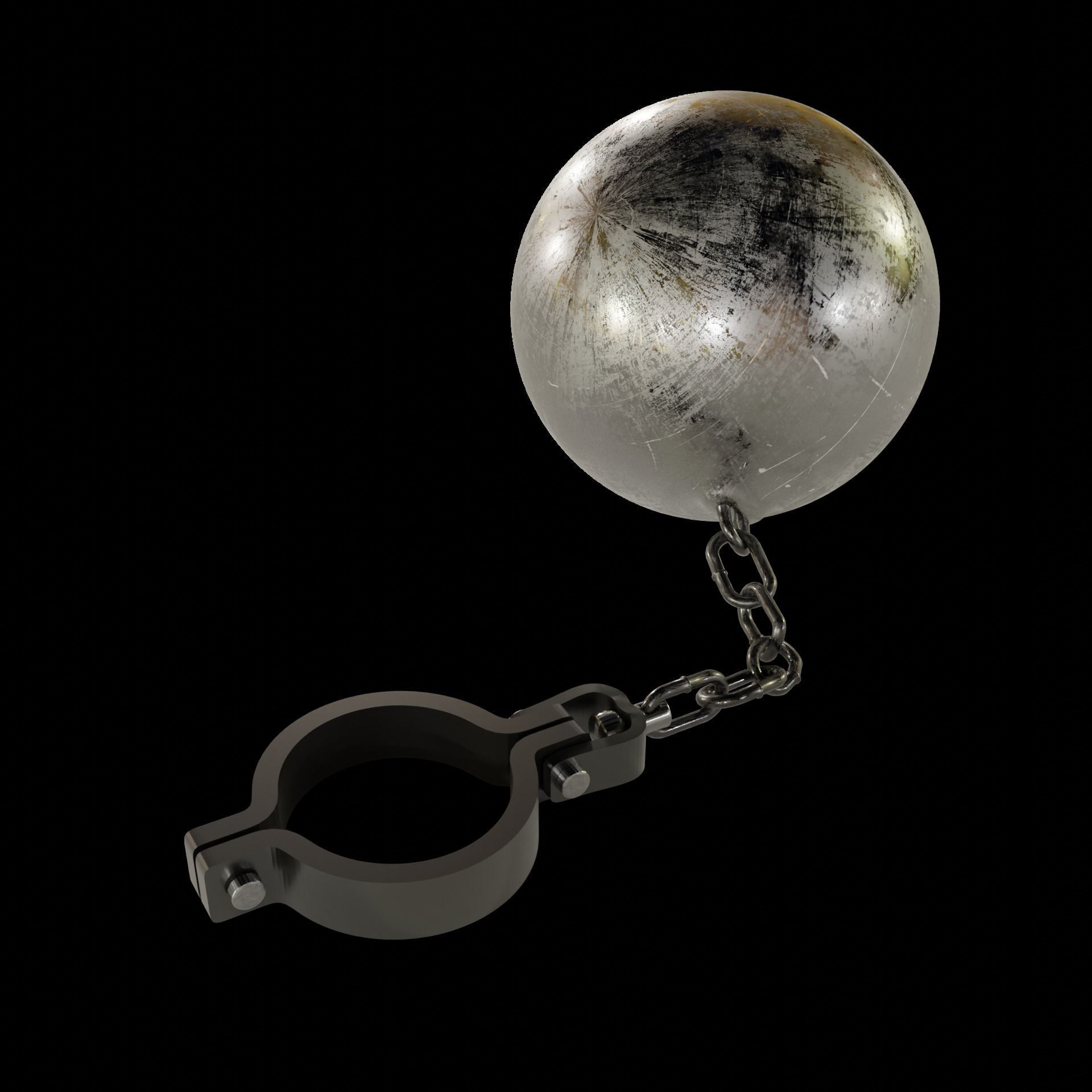 3D model Leg Shackles And Ball Shackle Cuff VR / AR / low-poly | CGTrader