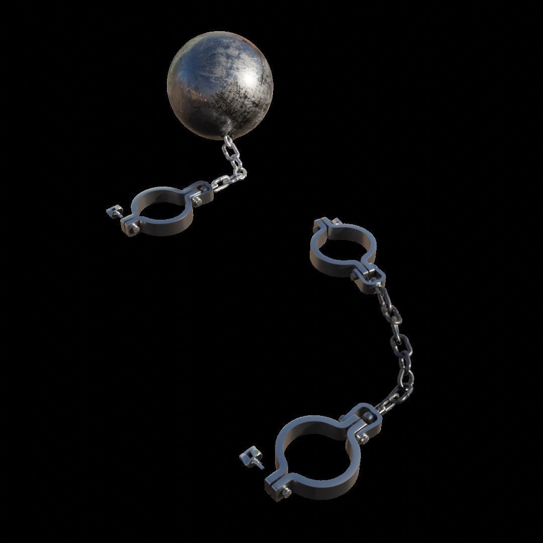 3D model Leg Shackles And Ball Shackle Cuff VR / AR / low-poly | CGTrader