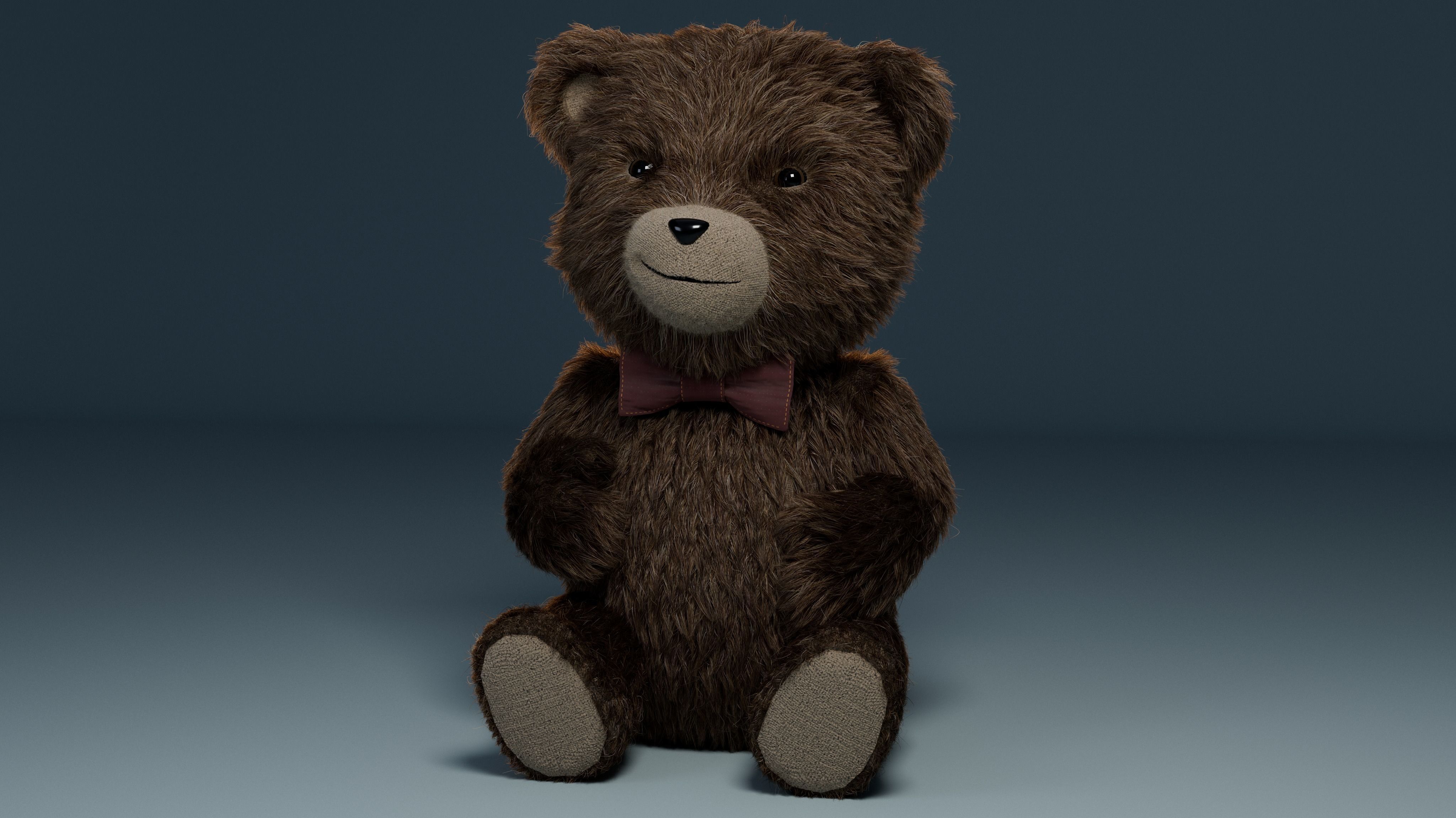 TeddyBear Groomed Rig - Xgen Maya 3D model rigged | CGTrader