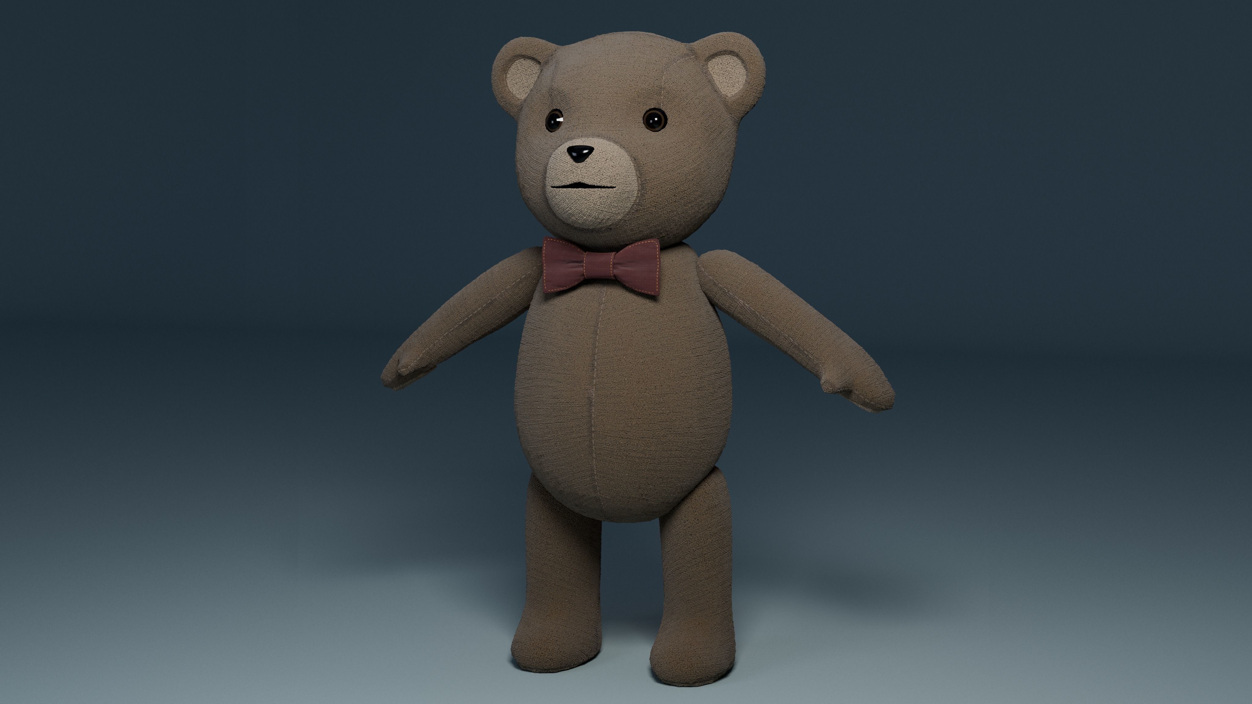 TeddyBear Groomed Rig - Xgen Maya 3D model rigged | CGTrader
