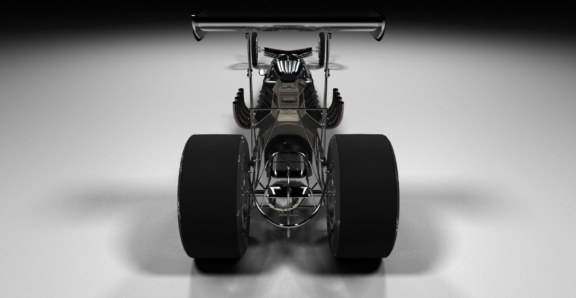 Drag racing car 3D model | CGTrader