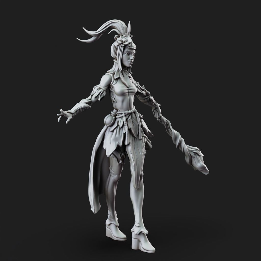 Eladrin Spring - 3D Printable TTRPG - PRESUPPORTED - 32mm 3D model 3D ...