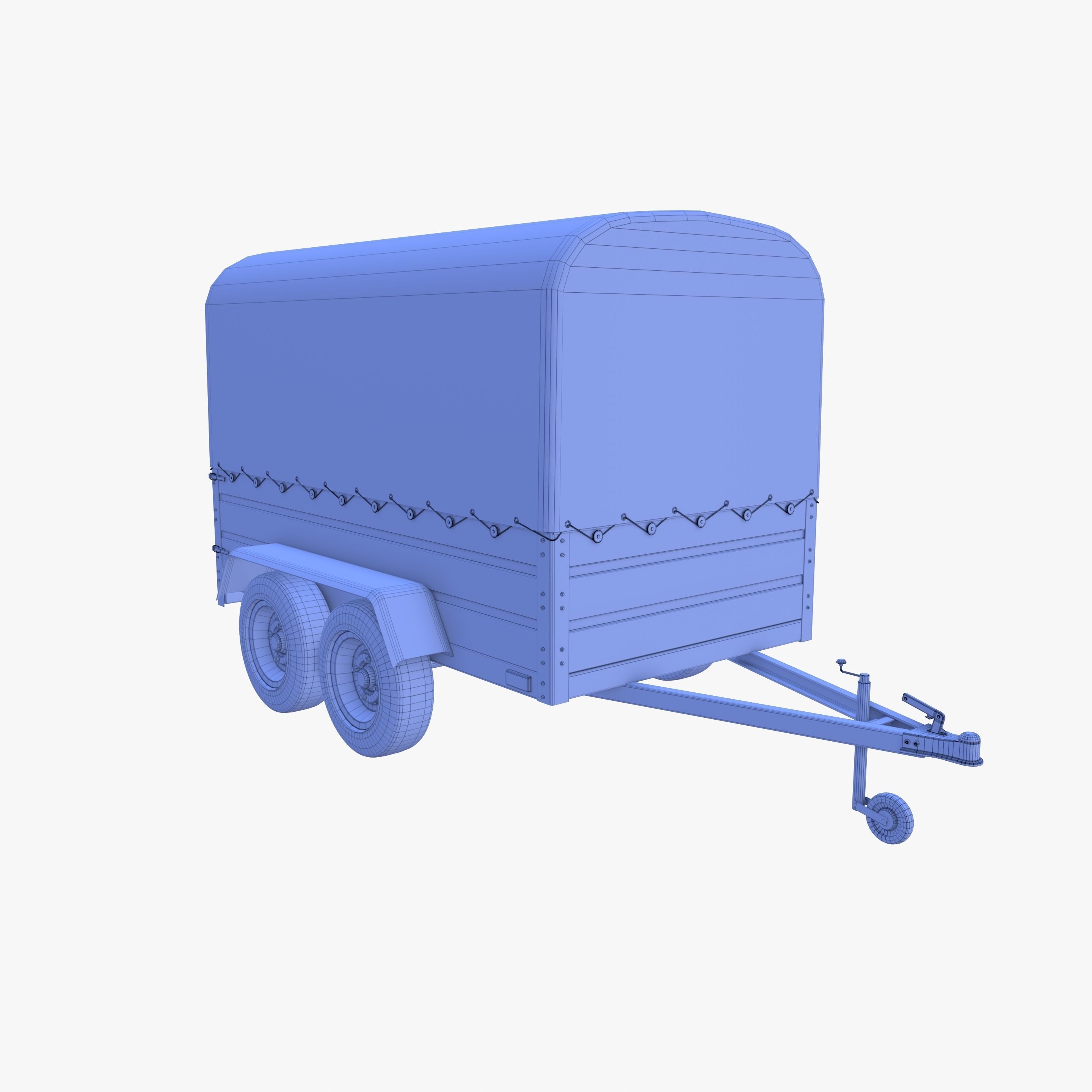 3D model Cargo Trailer v5 VR / AR / low-poly | CGTrader