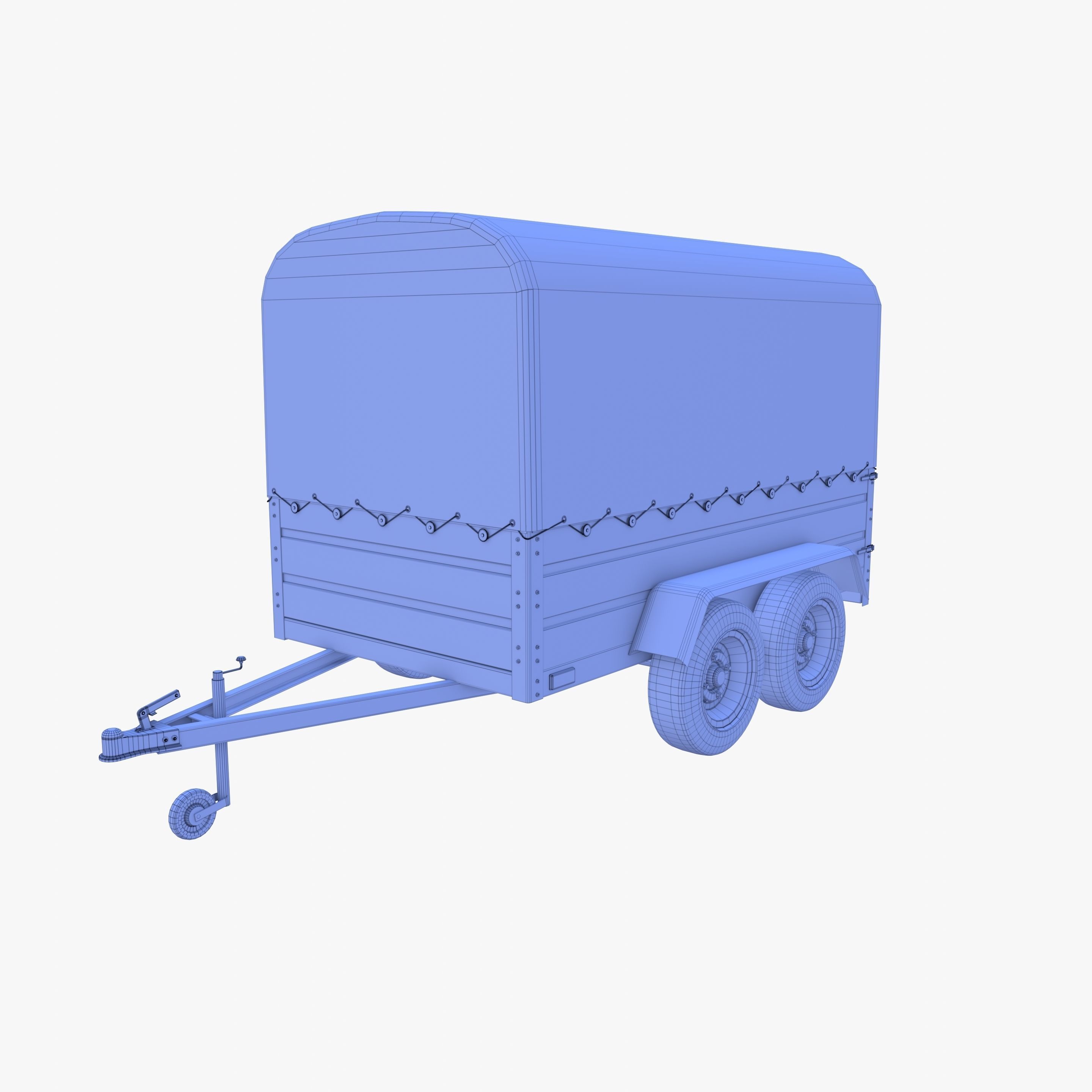 3D model Cargo Trailer v5 VR / AR / low-poly | CGTrader