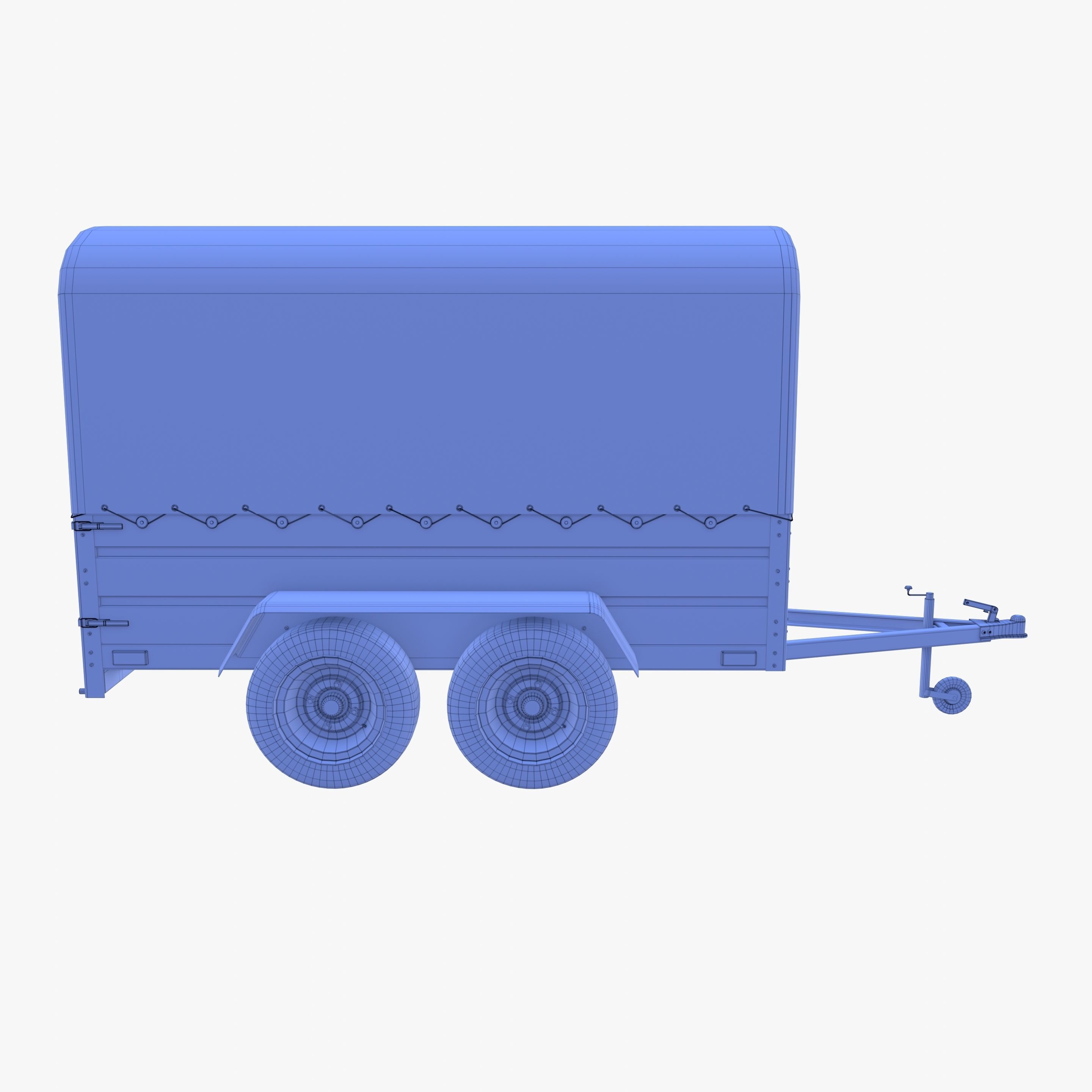 3D model Cargo Trailer v5 VR / AR / low-poly | CGTrader