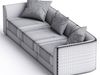 Maura Modular 3 Piece Sofa 3D model | CGTrader