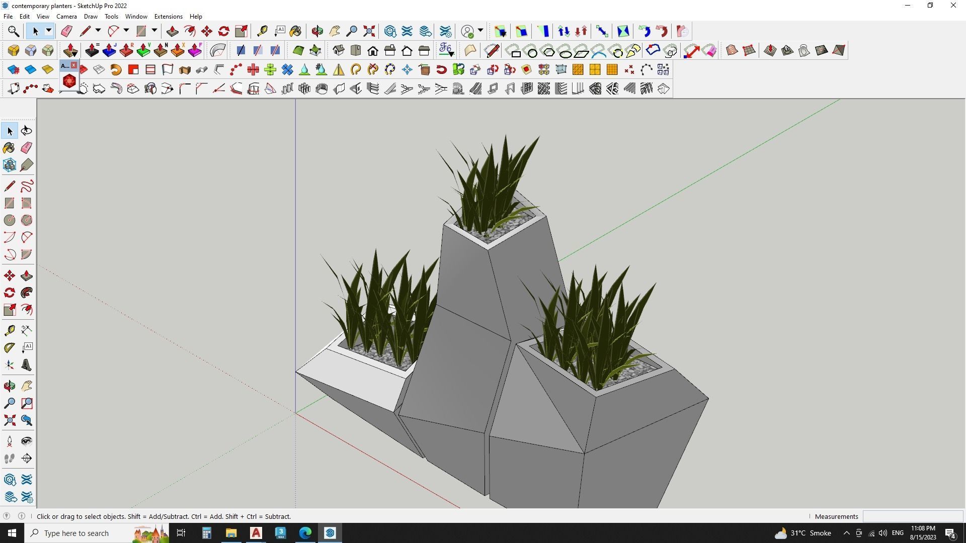 Planter 3d model 3D model | CGTrader