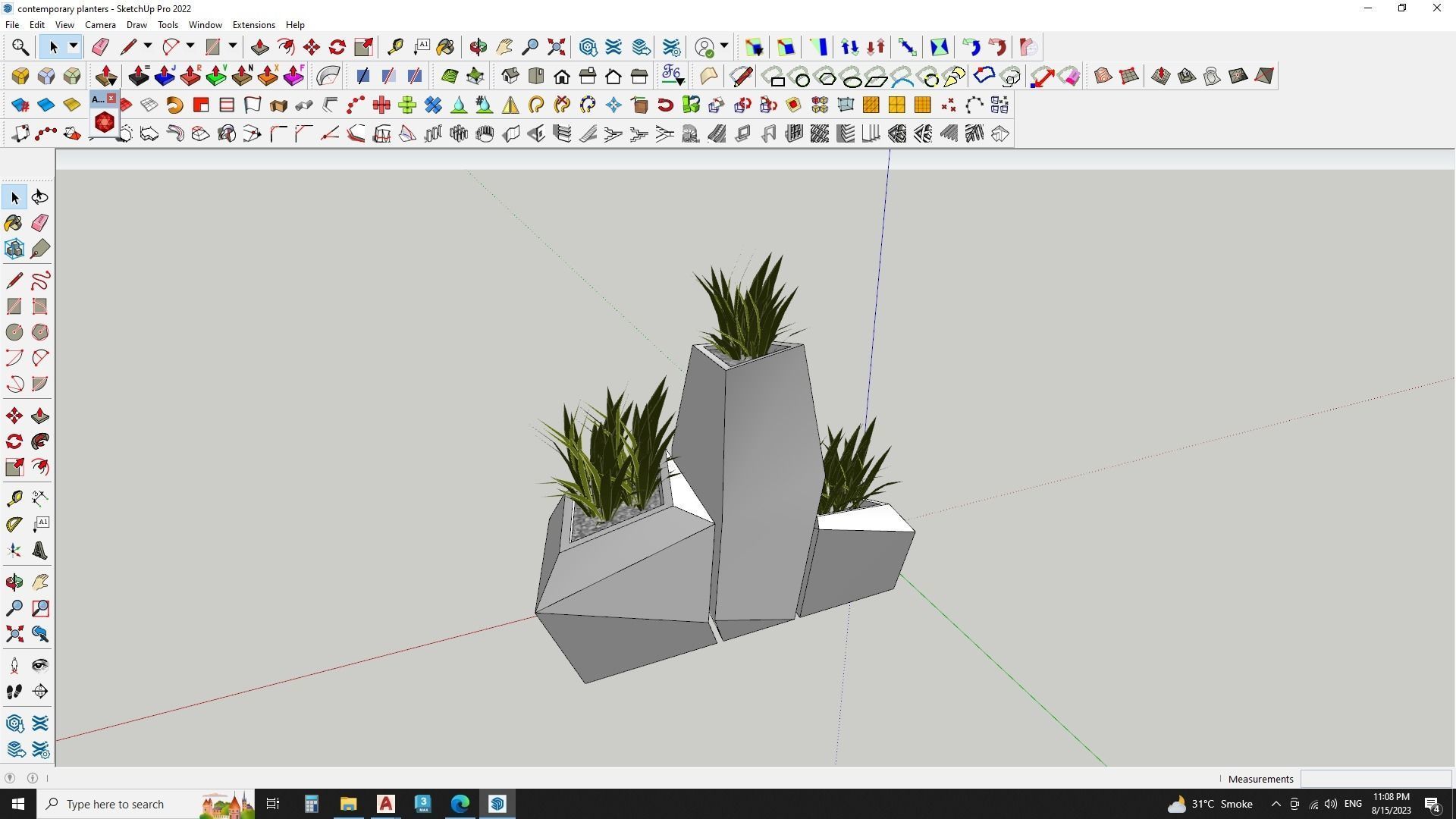 Planter 3d model 3D model | CGTrader