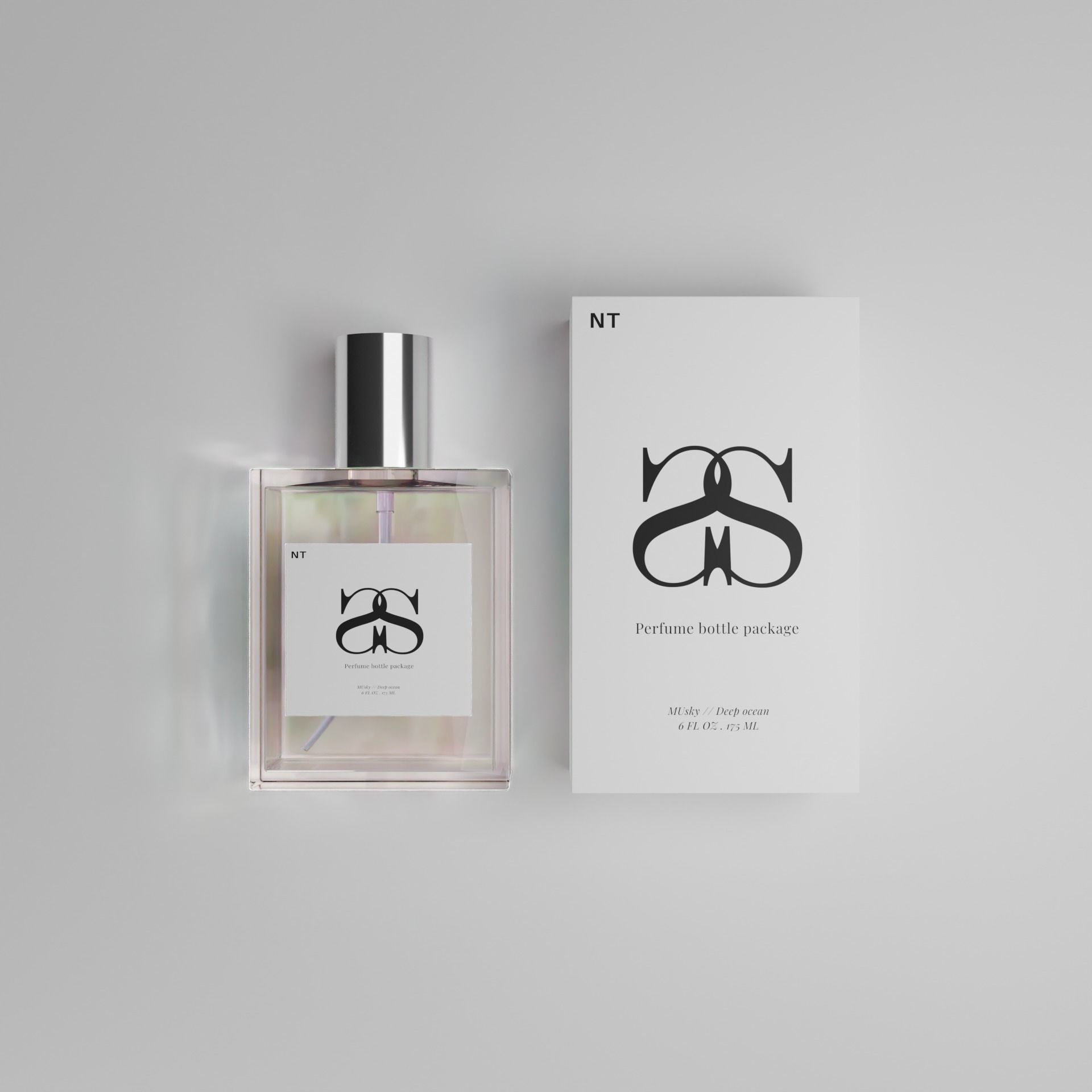 realistic perfume bottle product mock up 3D model | CGTrader