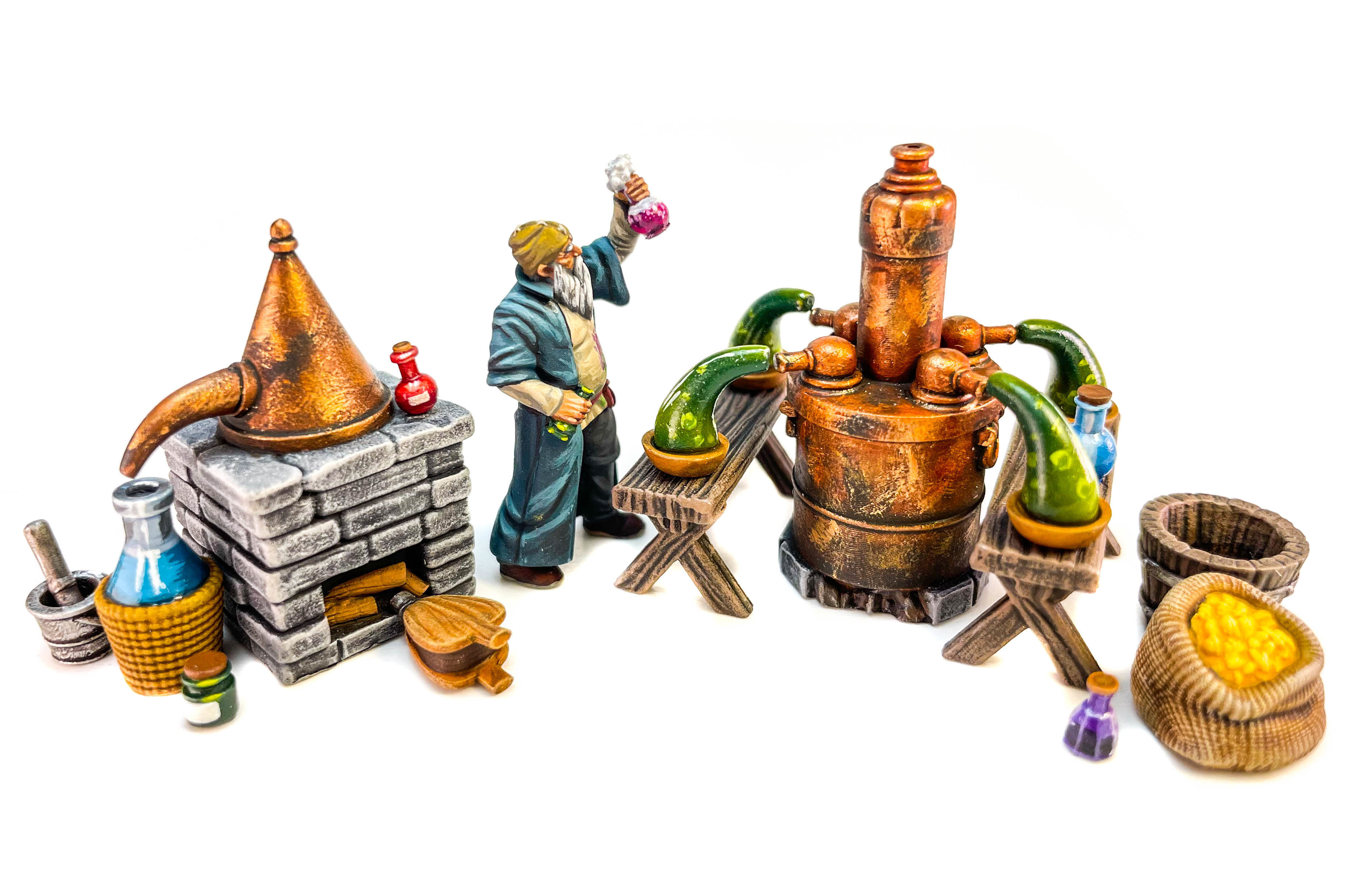 MEDIEVAL DISTILLERY ROOM 3D model 3D printable | CGTrader