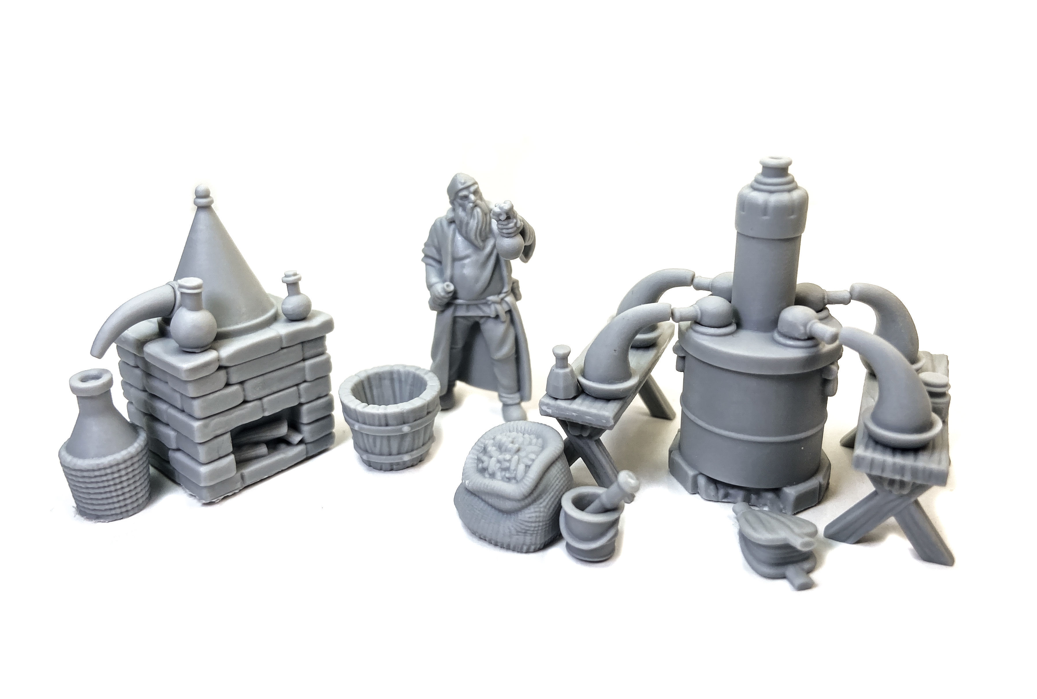 MEDIEVAL DISTILLERY ROOM 3D model 3D printable | CGTrader