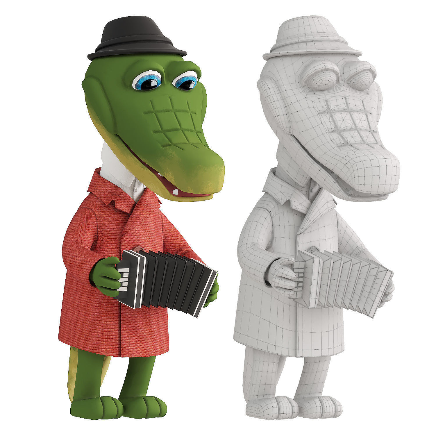 Crocodile Gena 3D model | CGTrader