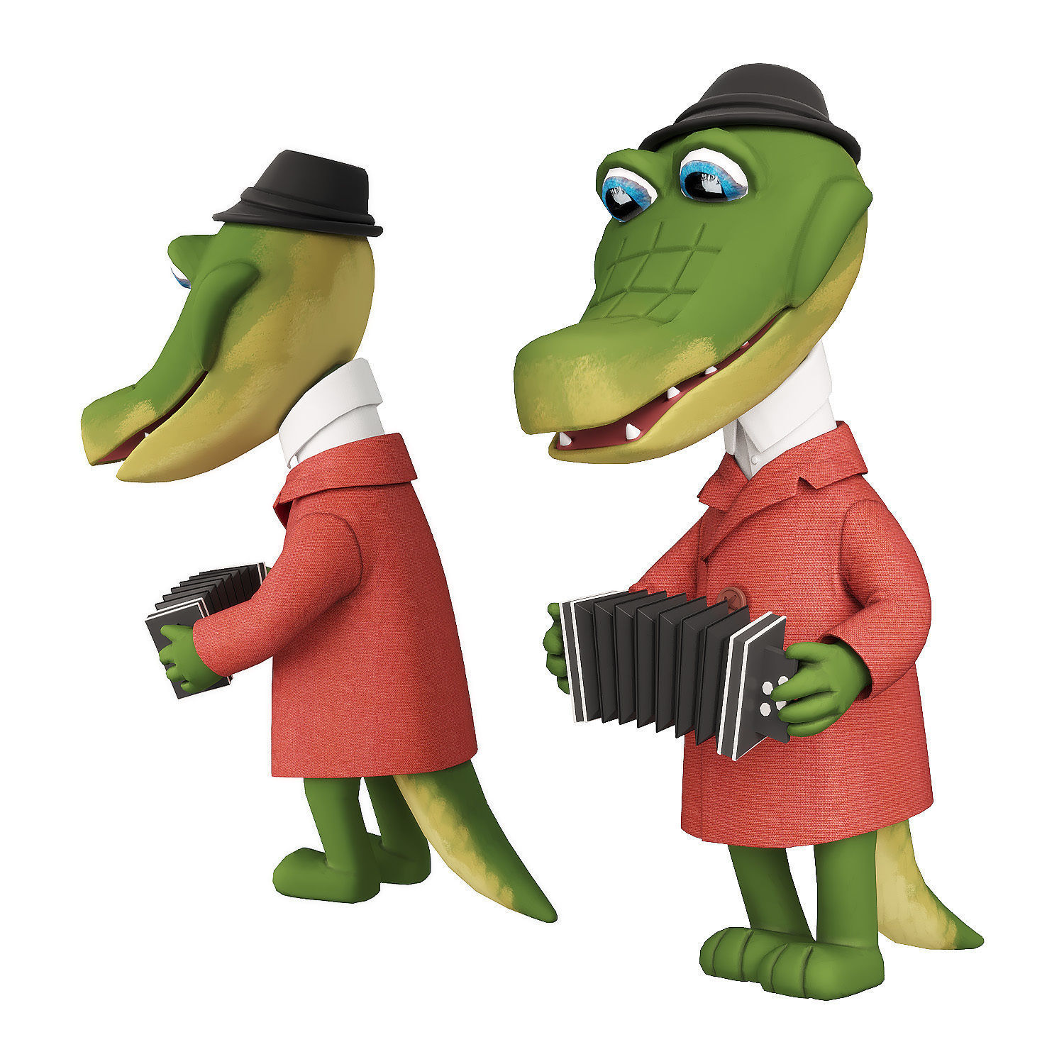 Crocodile Gena 3D model | CGTrader
