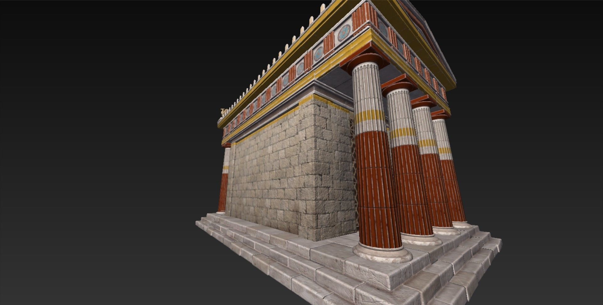 3D model Historical Greek Temple 4 VR / AR / low-poly | CGTrader