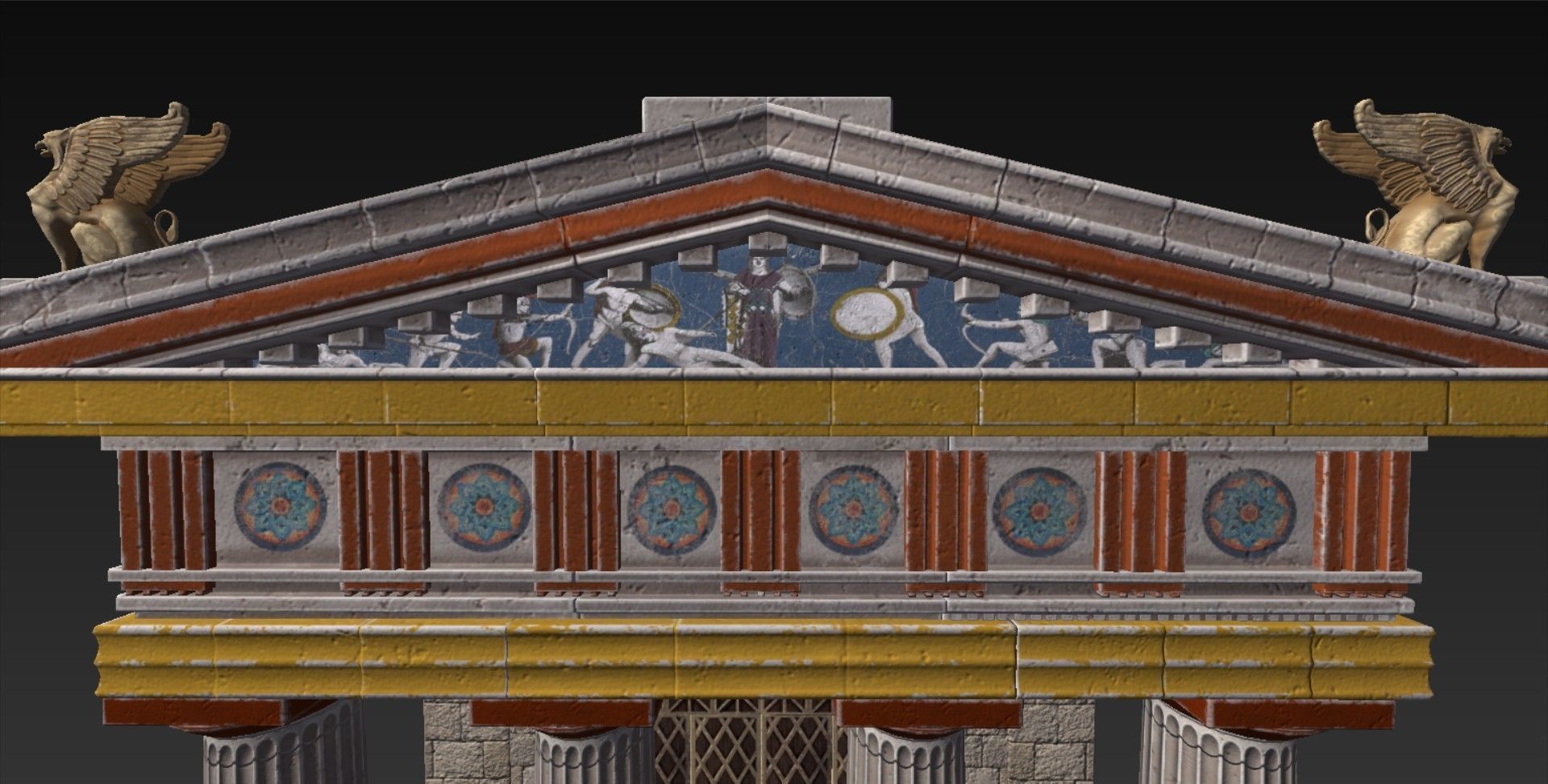 3D model Historical Greek Temple 4 VR / AR / low-poly | CGTrader