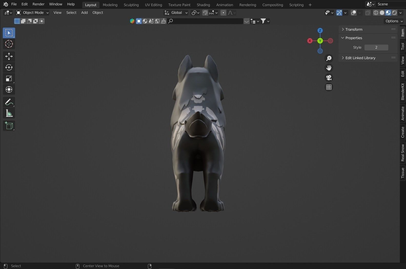 Wolf pup 3D model animated | CGTrader