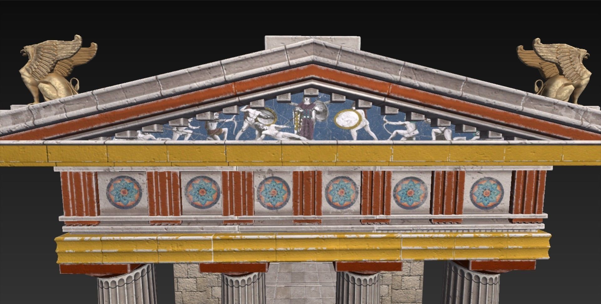 3D model Historical Greek Temple 5 VR / AR / low-poly | CGTrader