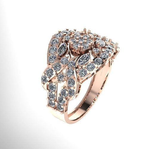 Wedding Engagement Women Ring 3D print model 3D model 3D printable ...