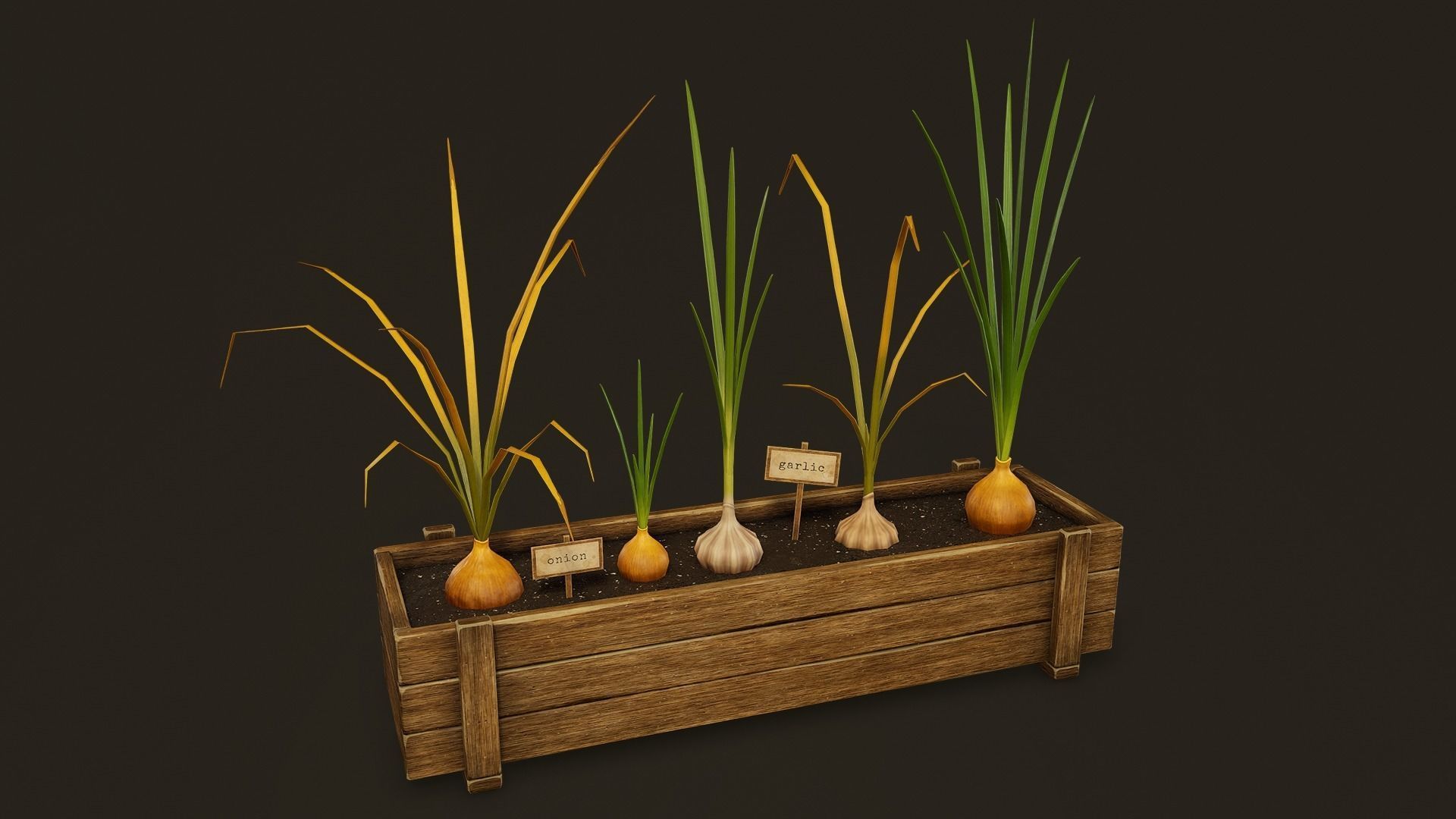 3D model Growing Farm Plants Pack VR / AR / low-poly | CGTrader