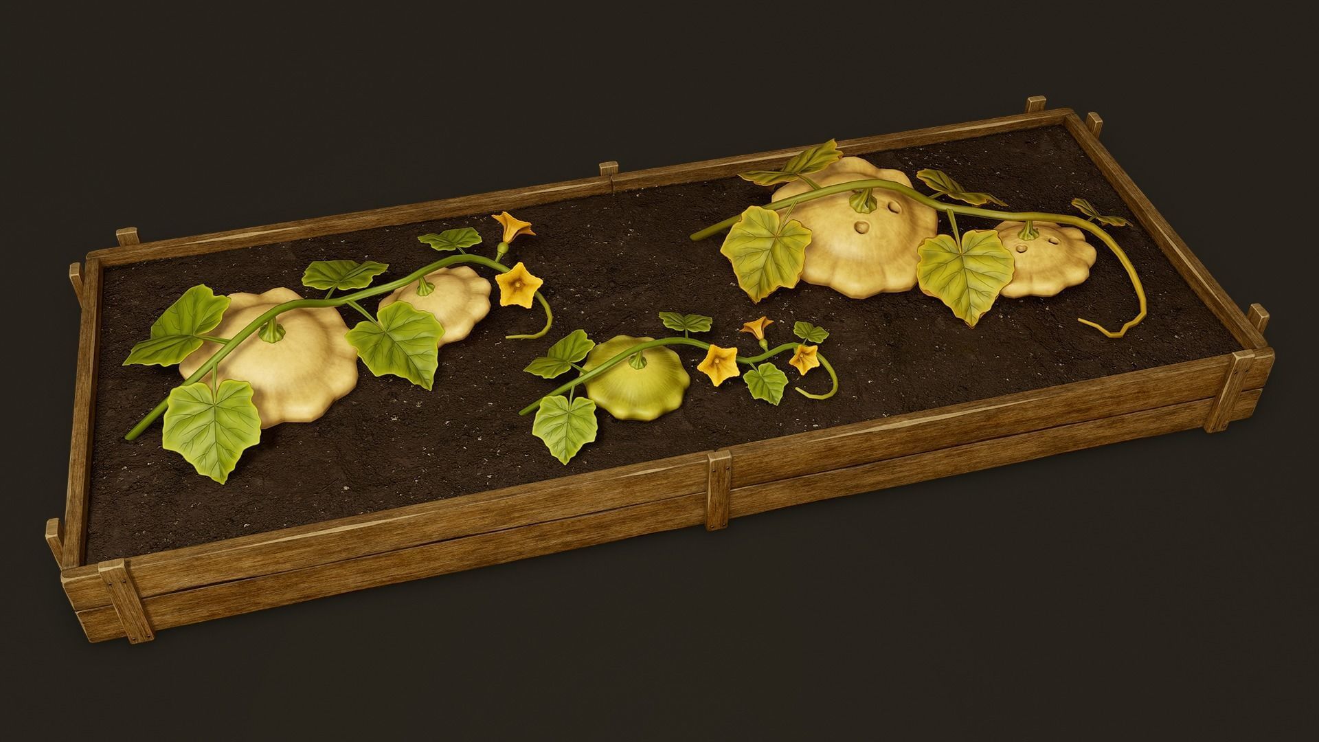 3D model Growing Farm Plants Pack VR / AR / low-poly | CGTrader