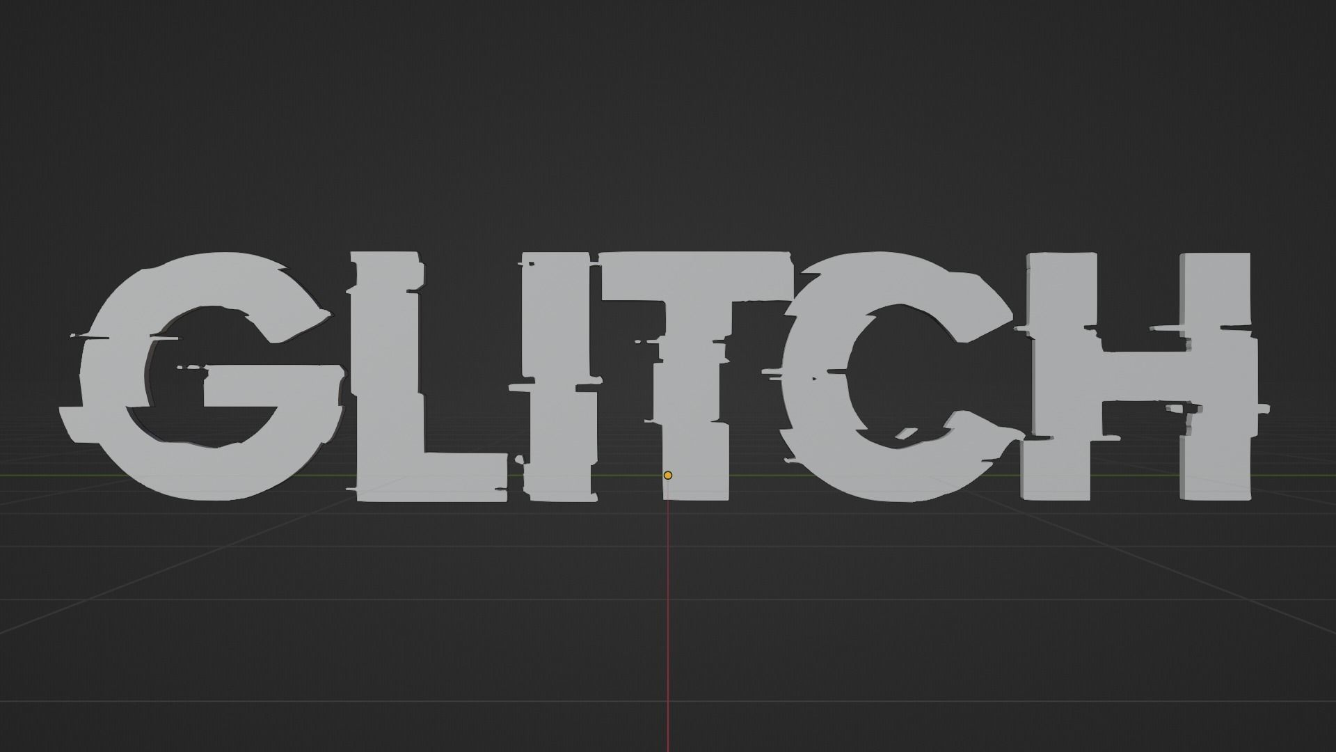 3D model Pixel Glitch Effect Animation - made in Blender VR / AR / low ...