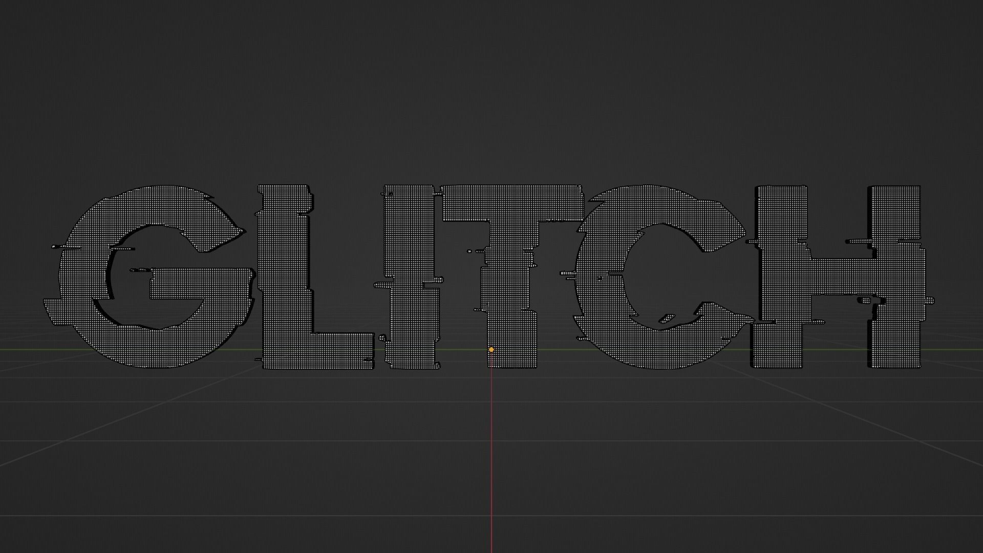 3D model Pixel Glitch Effect Animation - made in Blender VR / AR / low ...