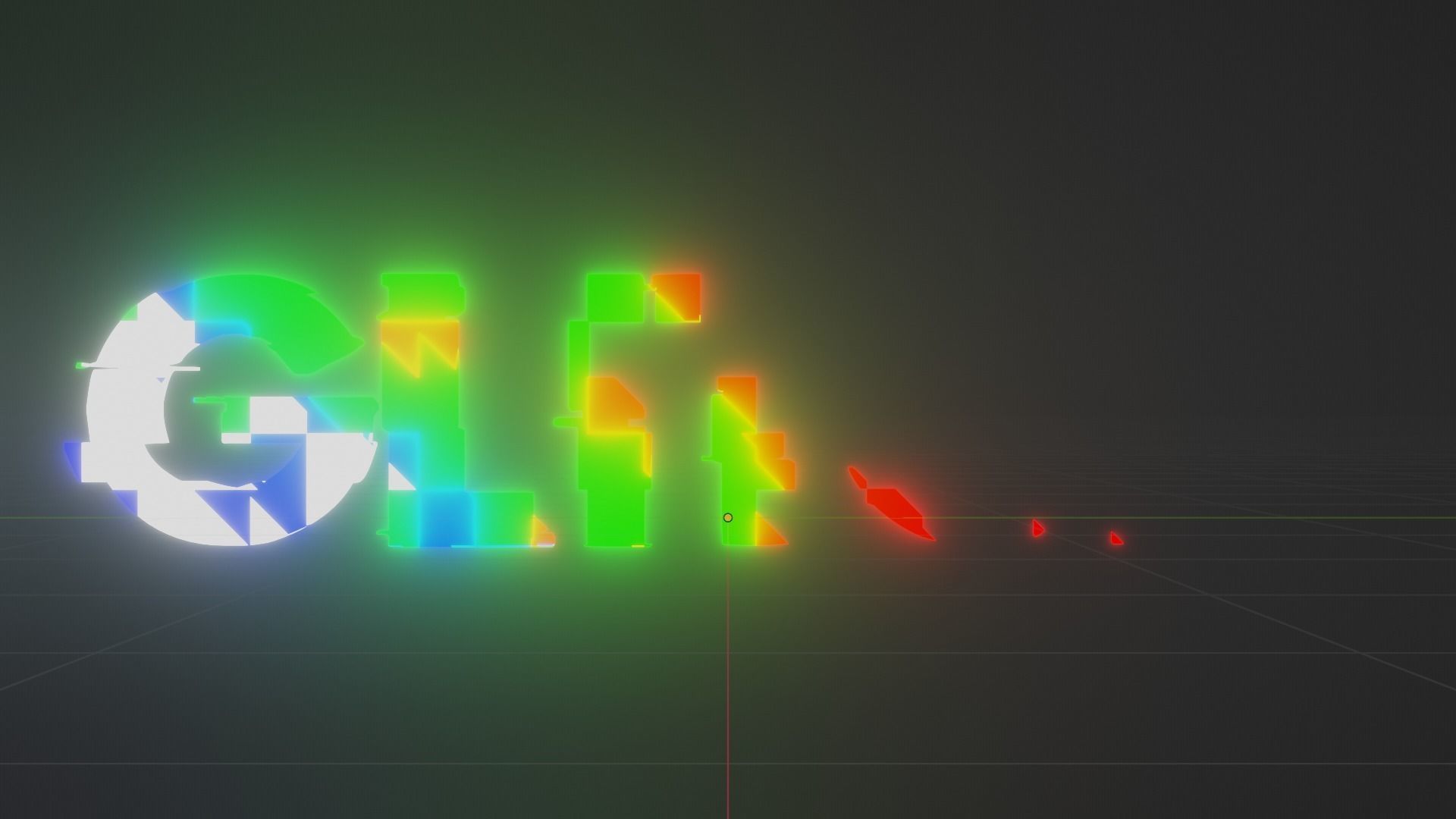 3D model Pixel Glitch Effect Animation - made in Blender VR / AR / low-poly | CGTrader