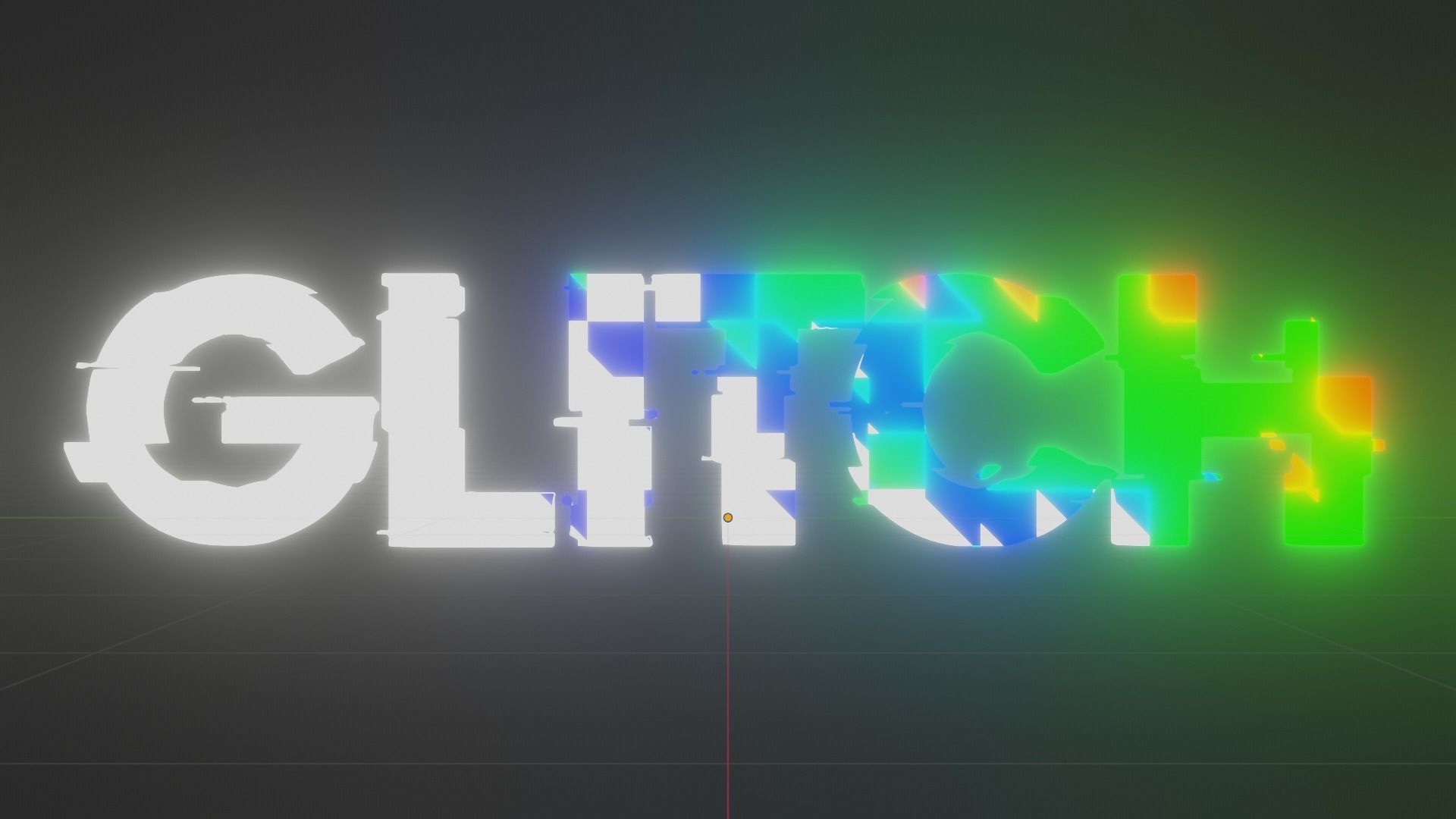 3D model Pixel Glitch Effect Animation - made in Blender VR / AR / low ...