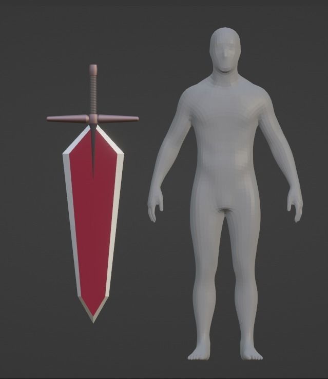 Level 1 Demon Lord and One Room Hero Sword cosplay 3D model 3D ...