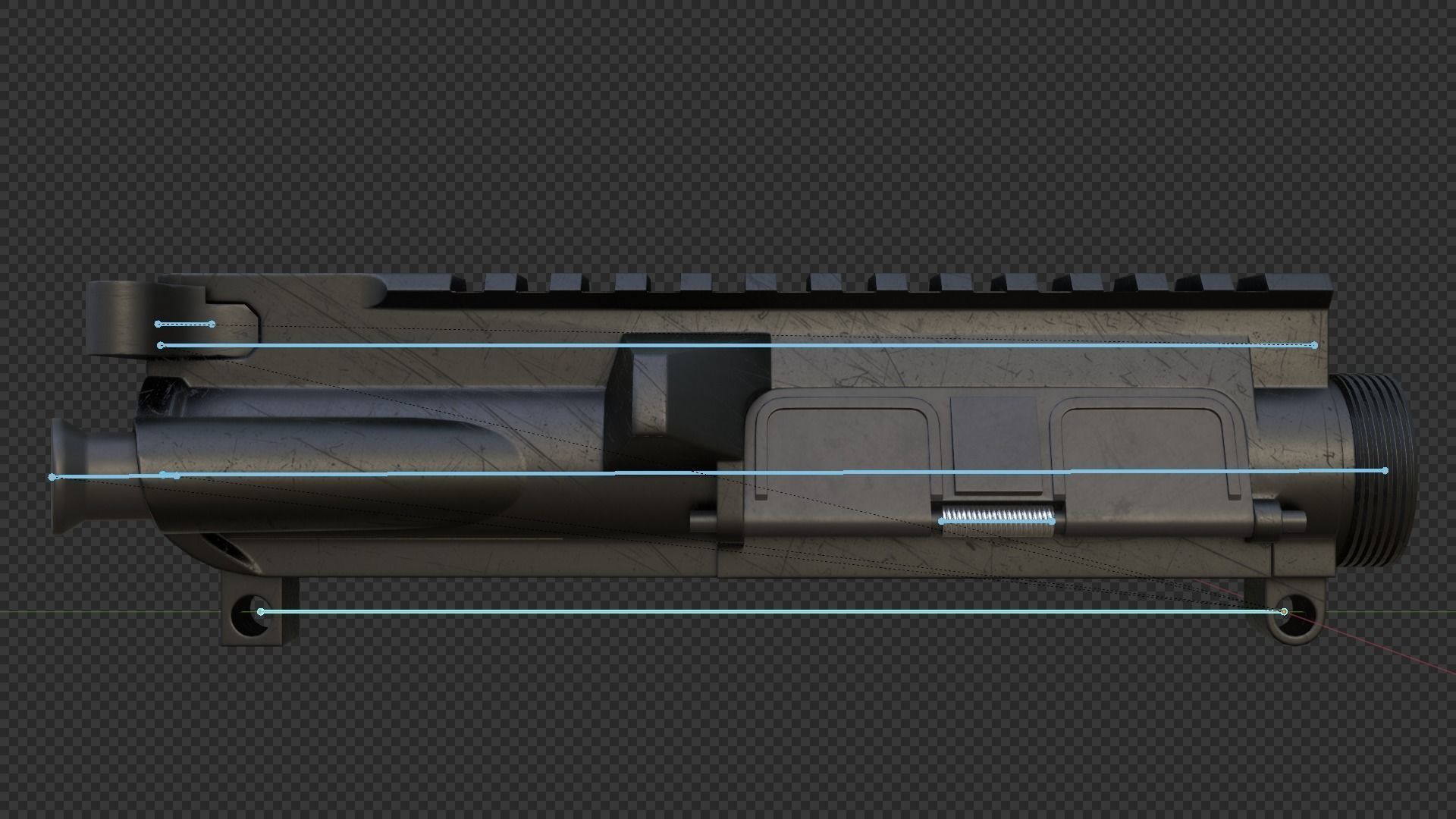 3D model AR-15 A3 Upper Receiver VR / AR / low-poly | CGTrader