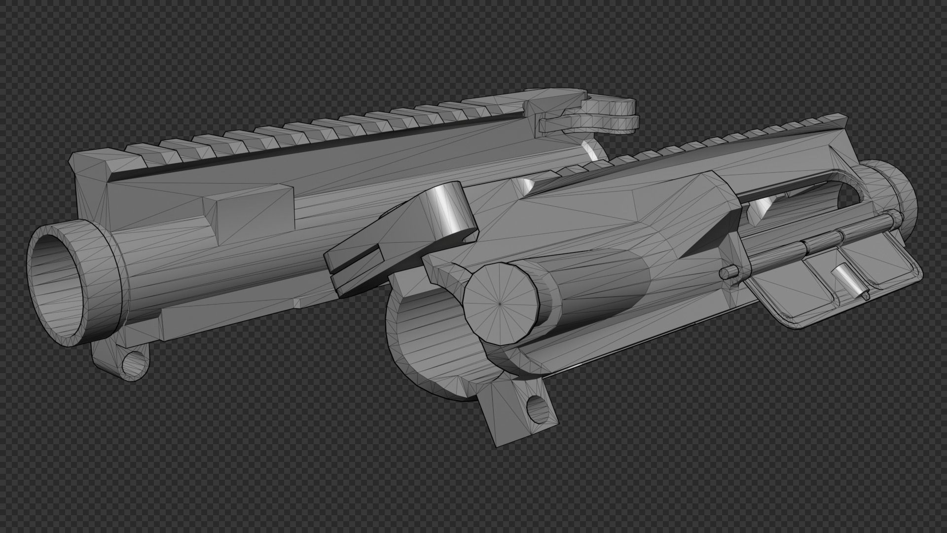 3D model AR-15 A3 Upper Receiver VR / AR / low-poly | CGTrader