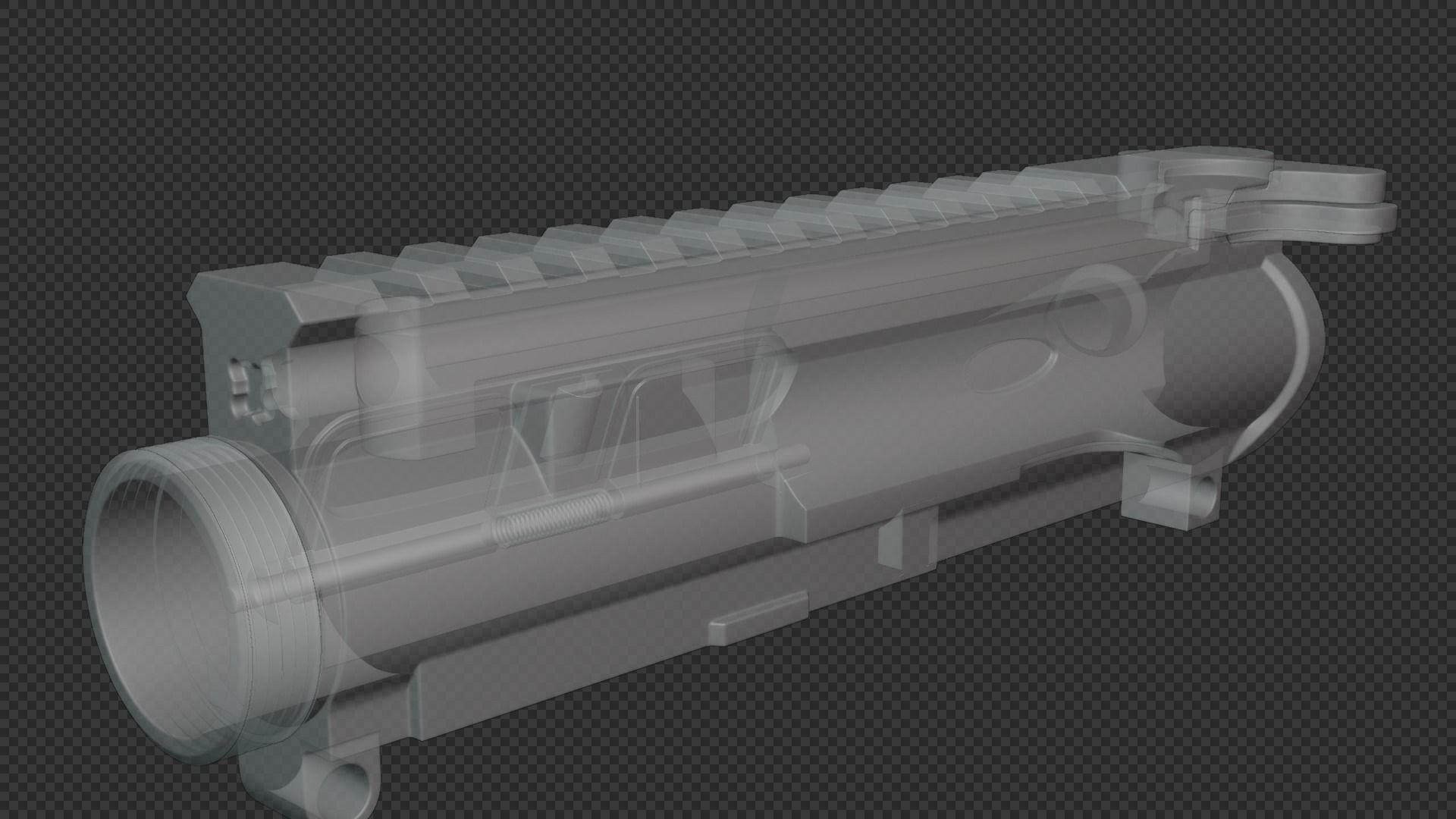 3D model AR-15 A3 Upper Receiver VR / AR / low-poly | CGTrader