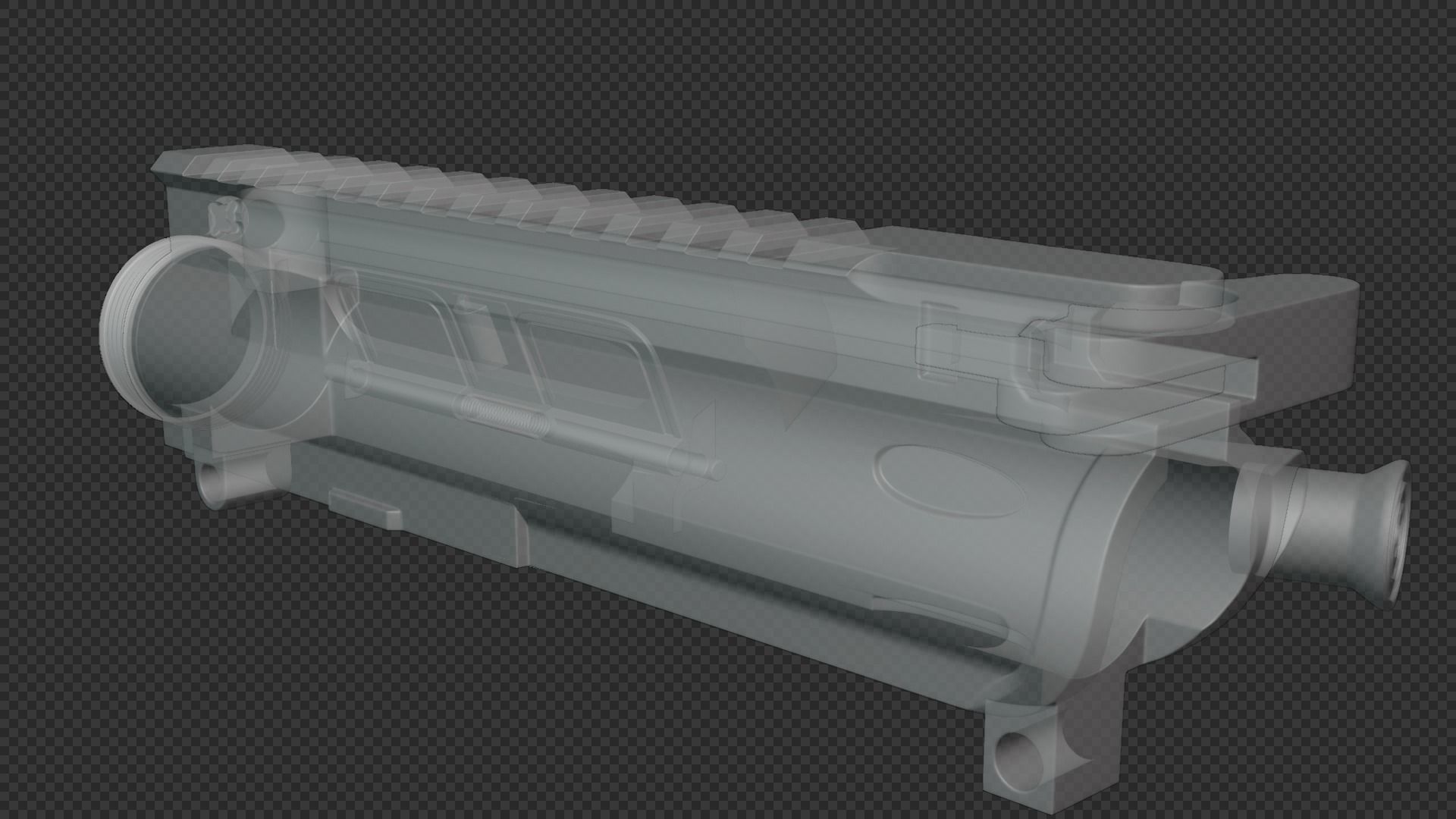 3D model AR-15 A3 Upper Receiver VR / AR / low-poly | CGTrader