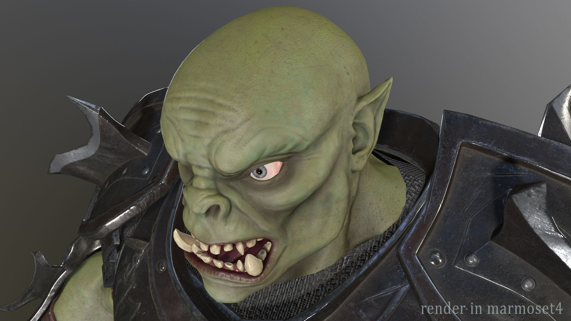 3D model Orc heavy warrior VR / AR / low-poly | CGTrader