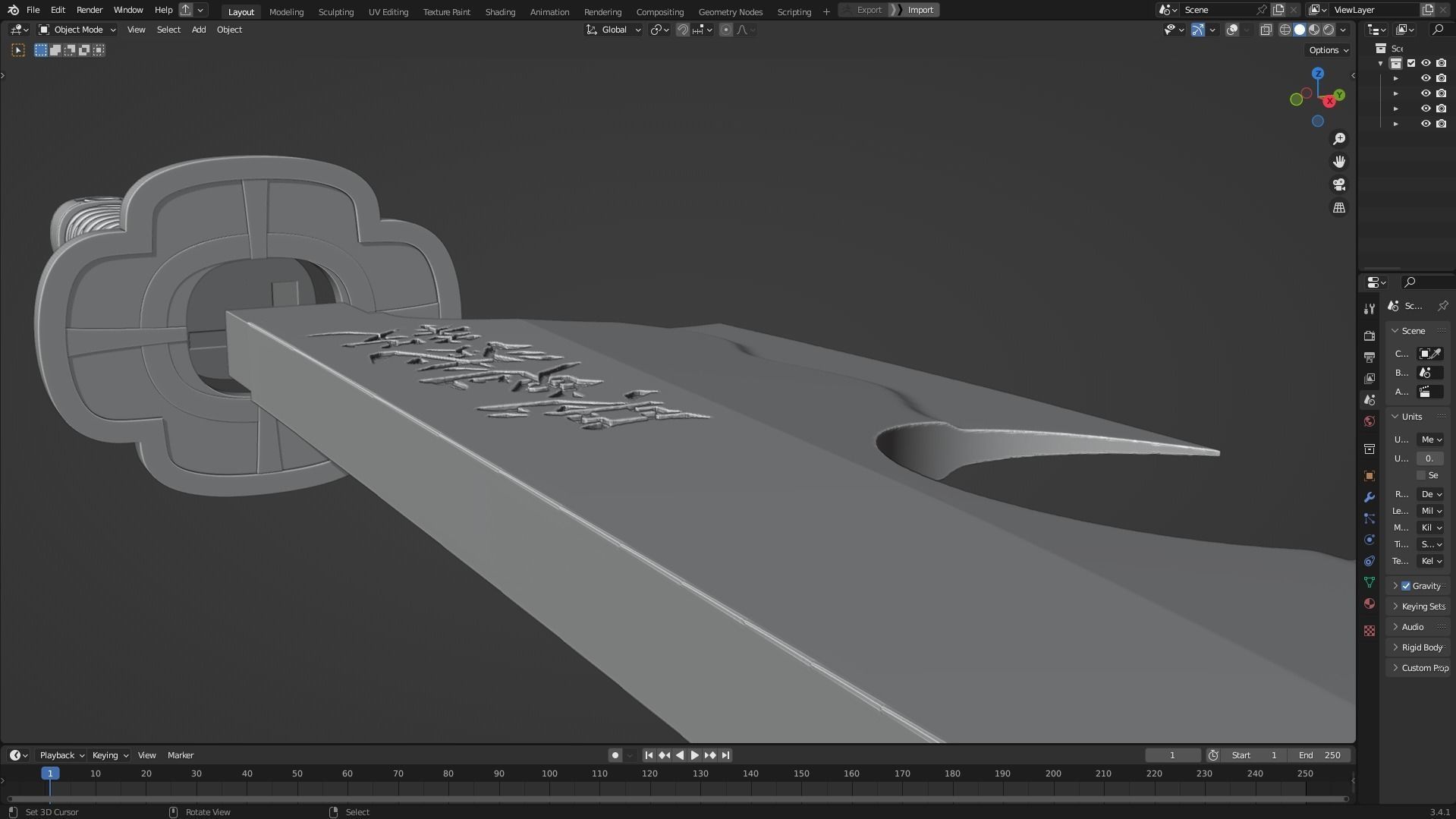Tengen Uzui Dual Nichirin Cleavers for Cosplay 3D model 3D printable ...