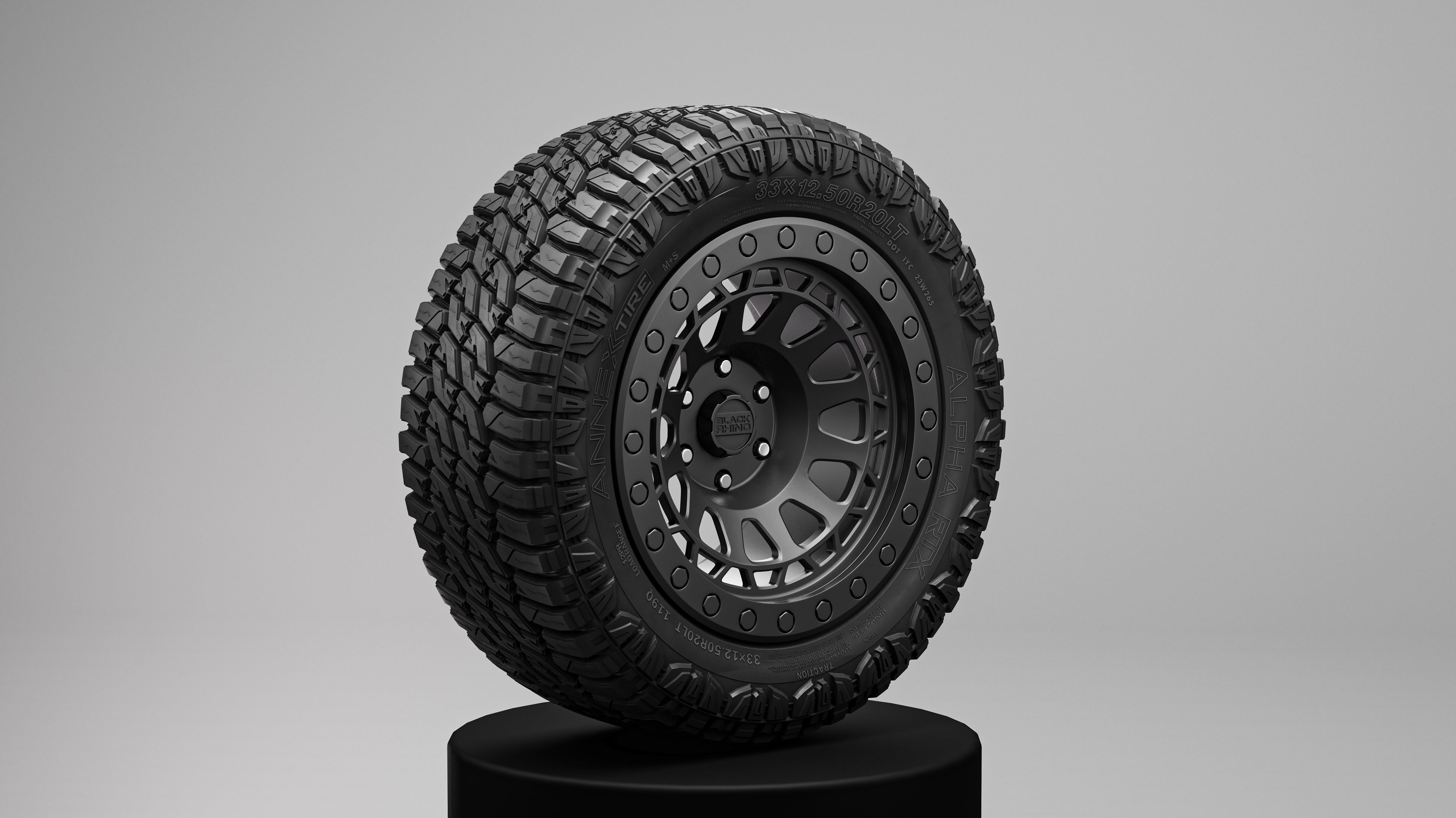 Annex Alpha RTX Offroad Tire 3D Model 3D model | CGTrader