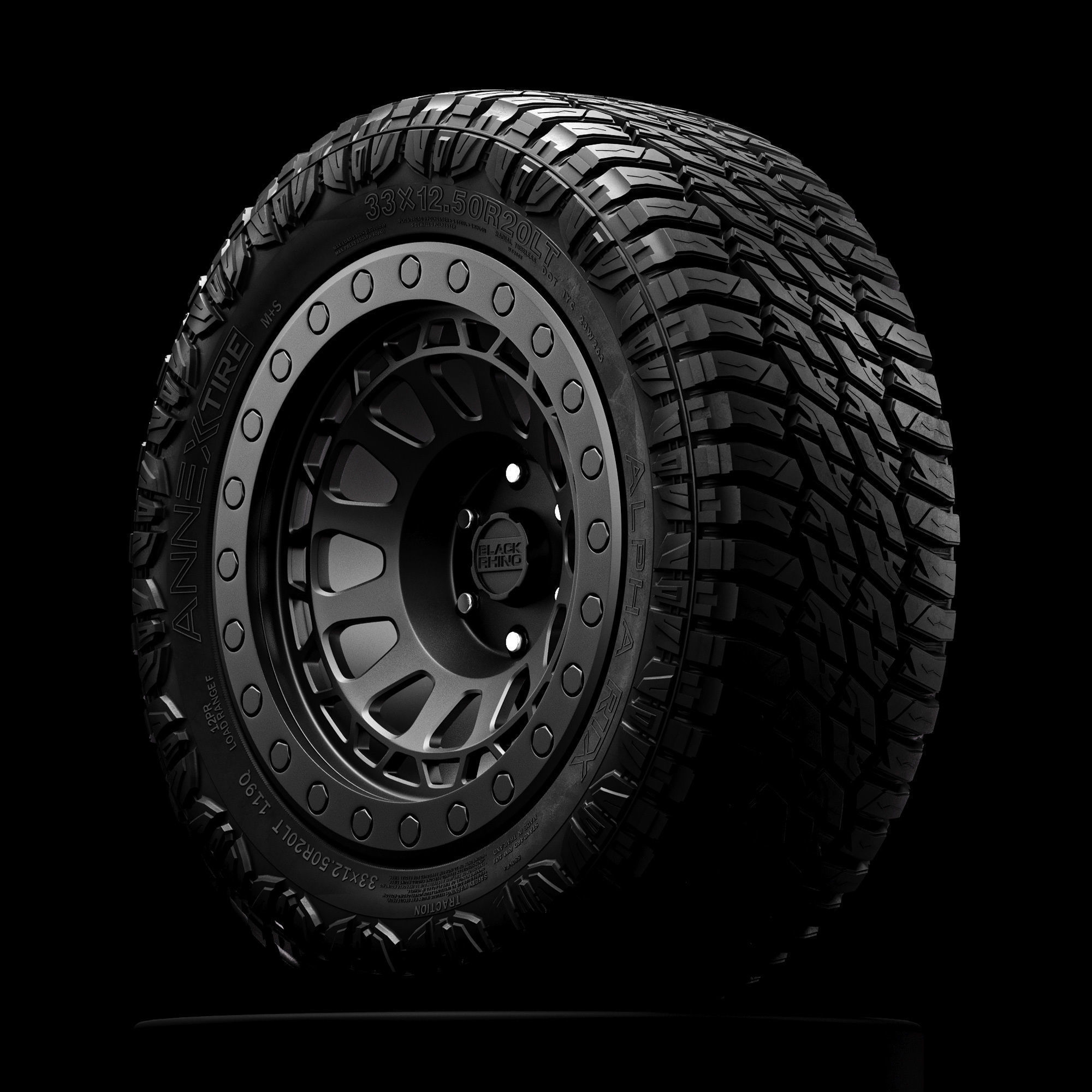 Annex Alpha RTX Offroad Tire 3D Model 3D model | CGTrader