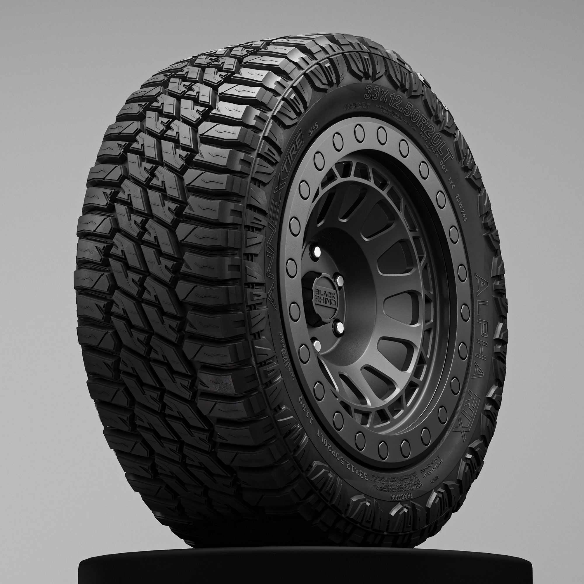 Annex Alpha RTX Offroad Tire 3D Model 3D model | CGTrader