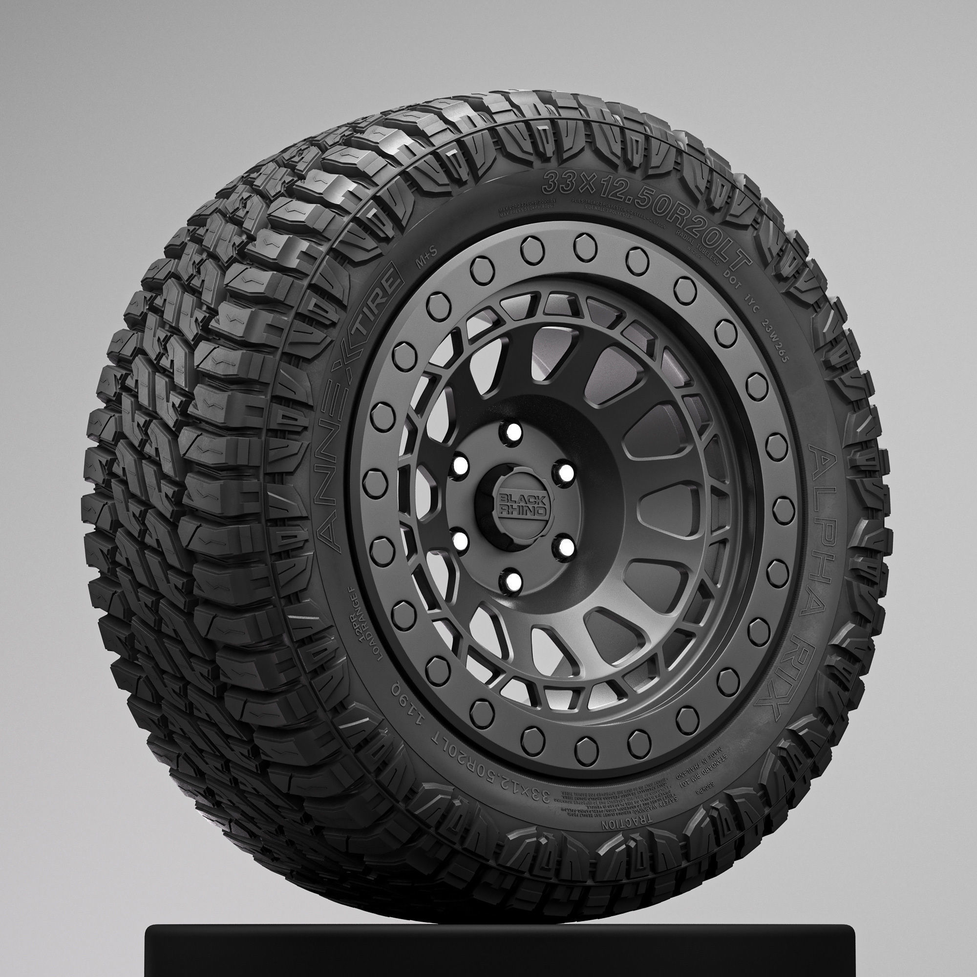 Annex Alpha RTX Offroad Tire 3D Model 3D model | CGTrader