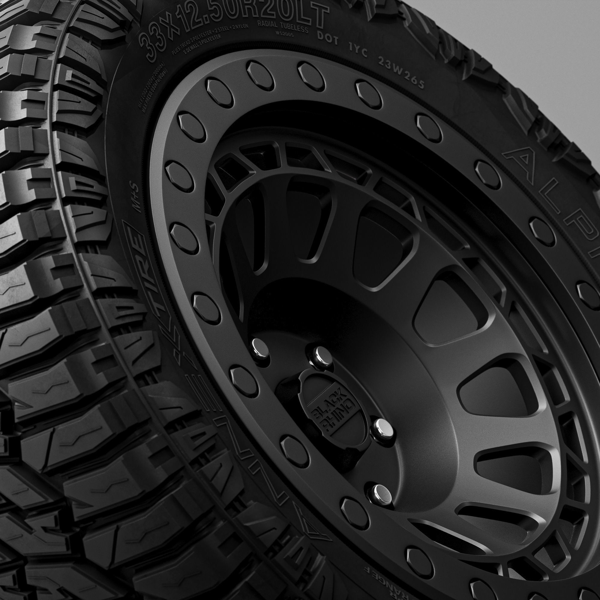 Annex Alpha RTX Offroad Tire 3D Model 3D model | CGTrader