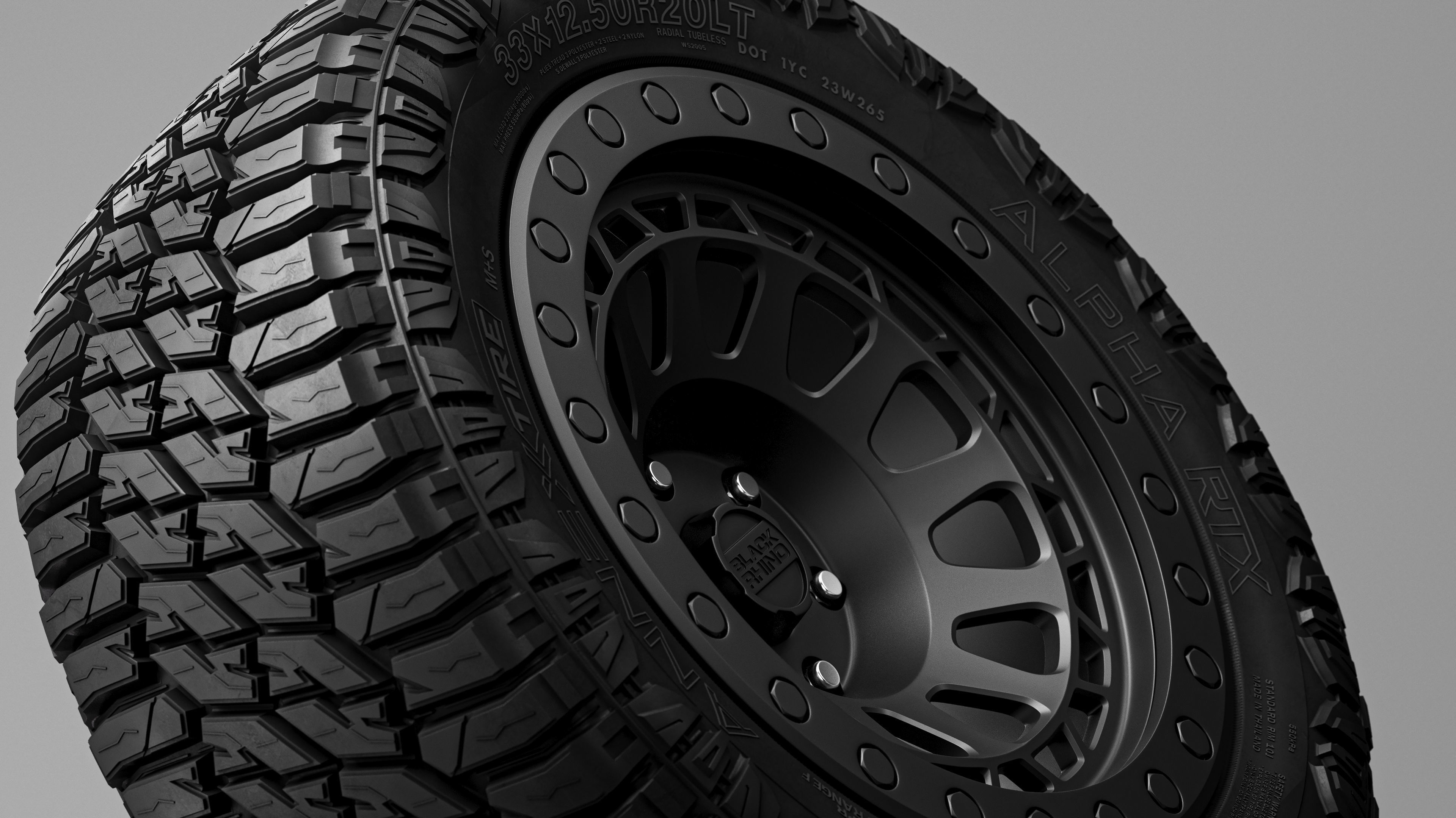Annex Alpha RTX Offroad Tire 3D Model 3D model | CGTrader